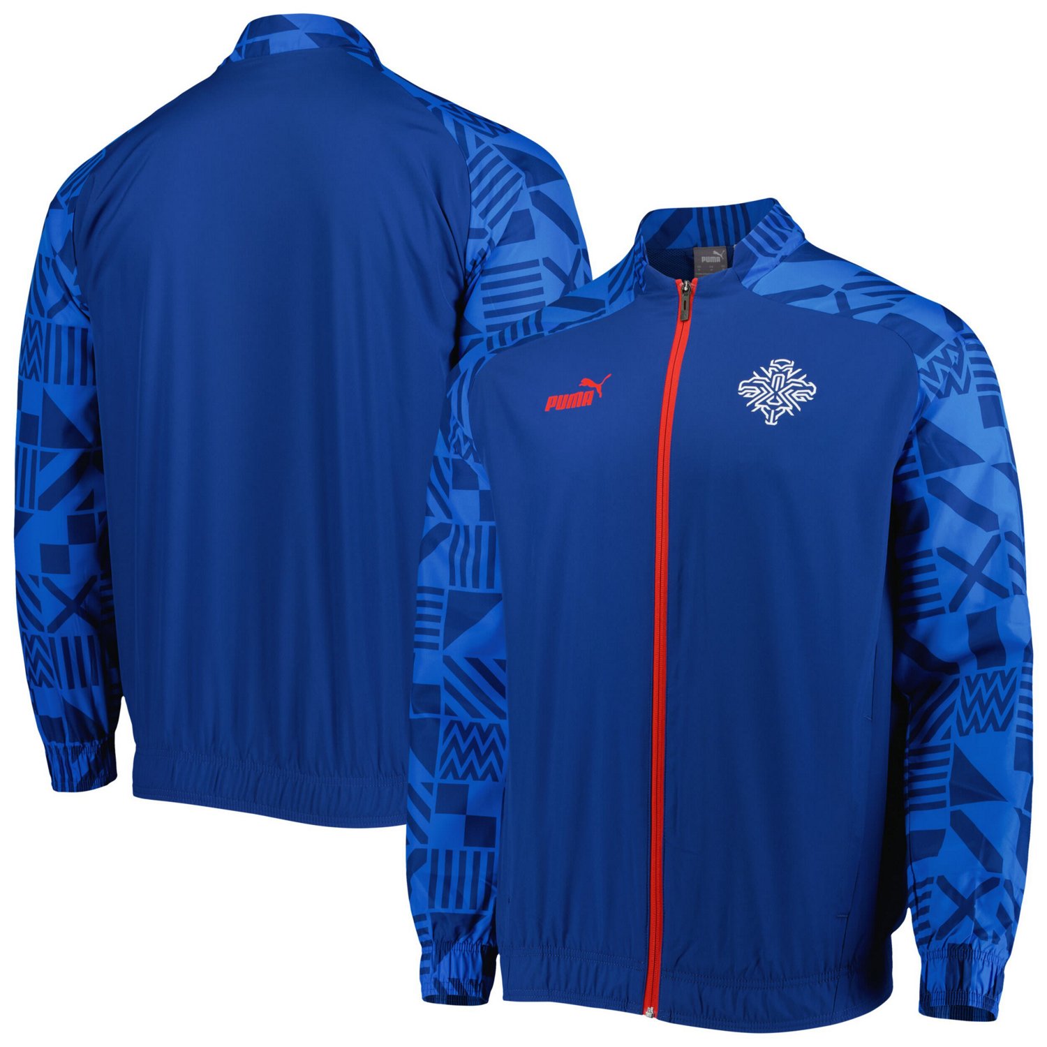Puma Light Iceland National Team Pre-Match Raglan Full-Zip Training ...