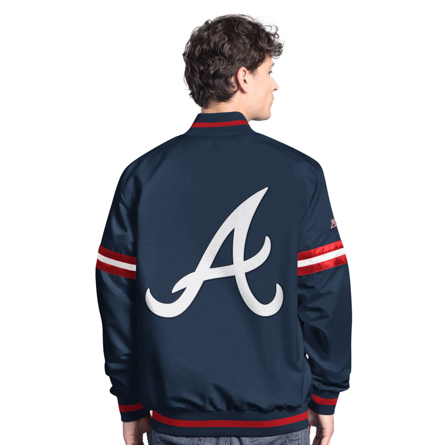 Starter Atlanta Braves Scout Full-Snap Varsity Jacket | Academy