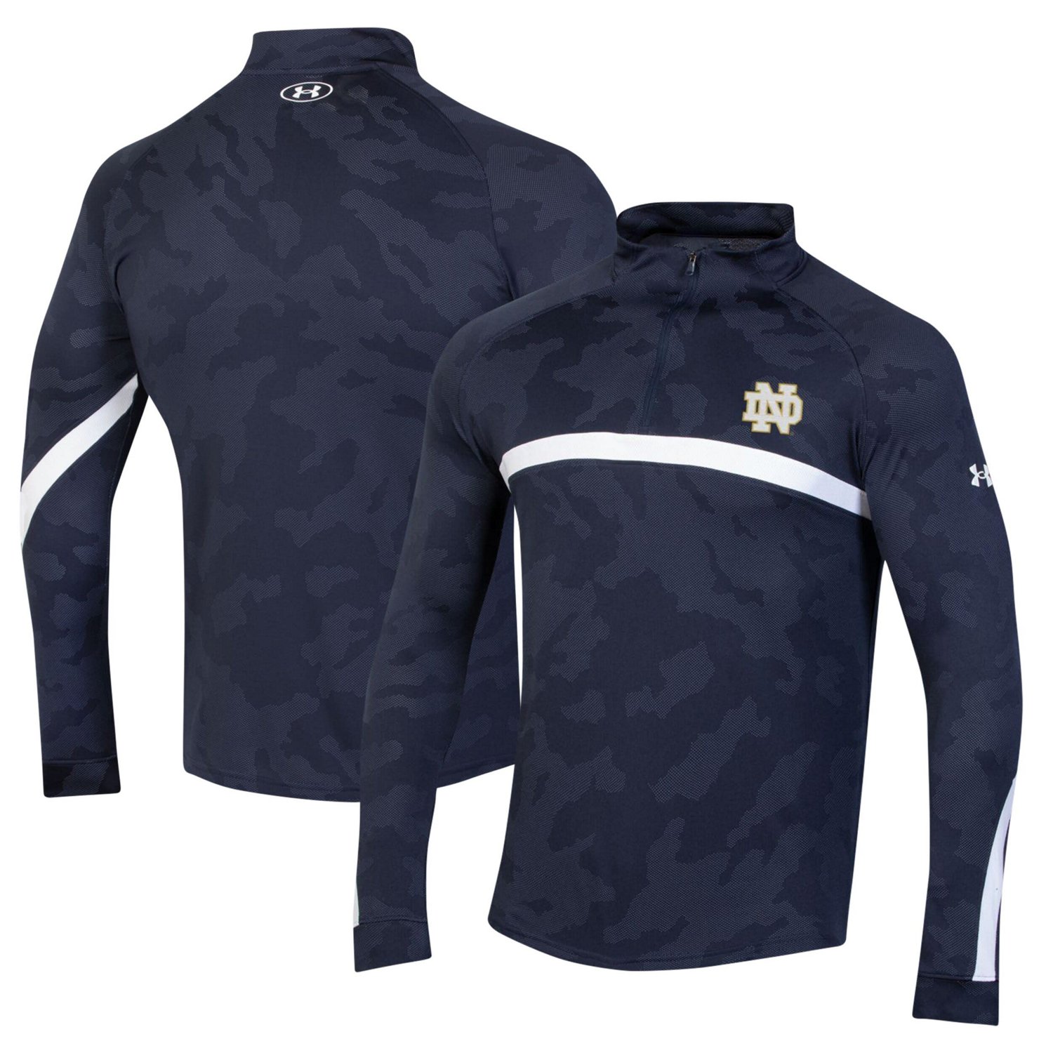 Under Armour Notre Dame Fighting Irish Game Day Camo Raglan Quarter-Zip ...