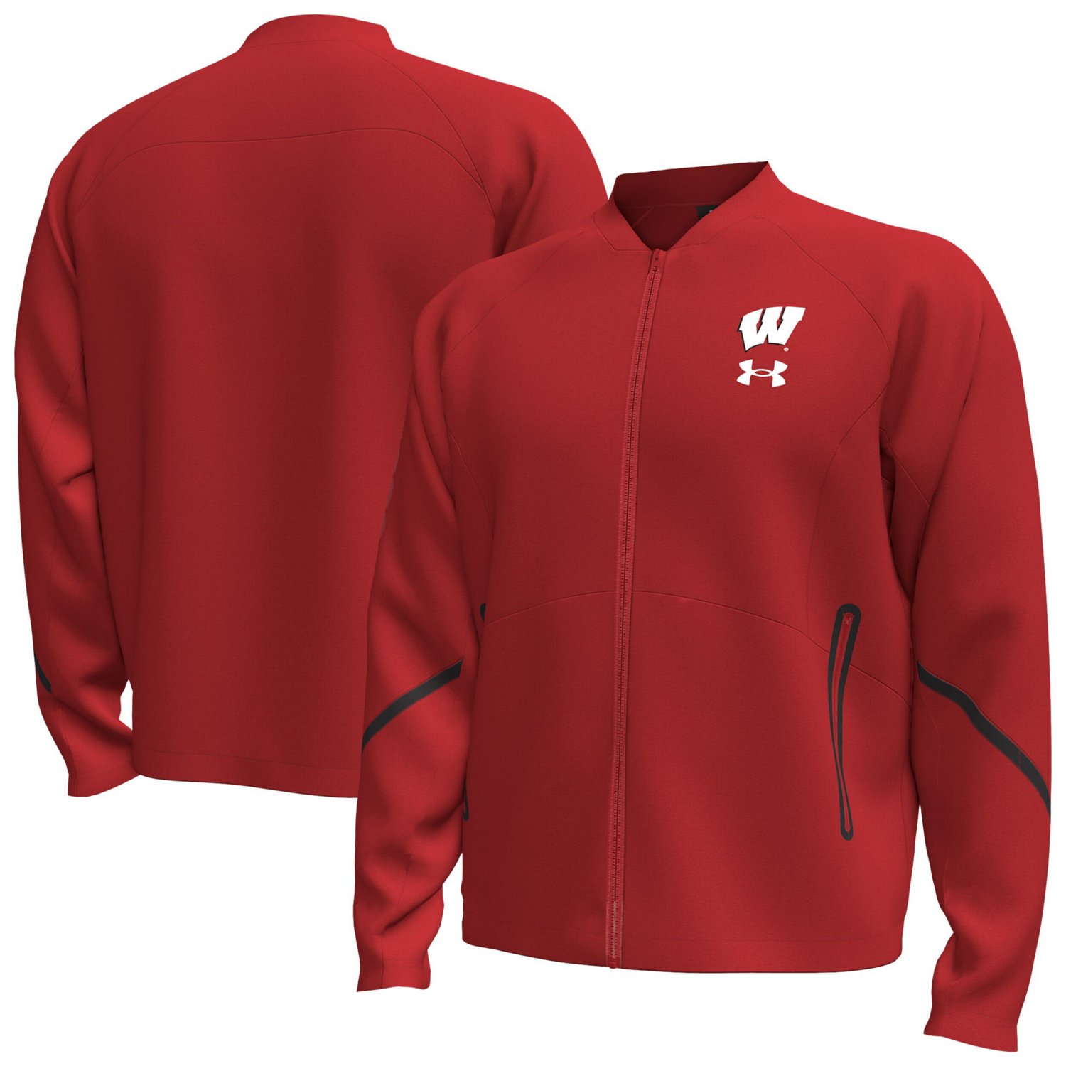 Under Armour Wisconsin Badgers Unstoppable Full-Zip Bomber Jacket | Academy