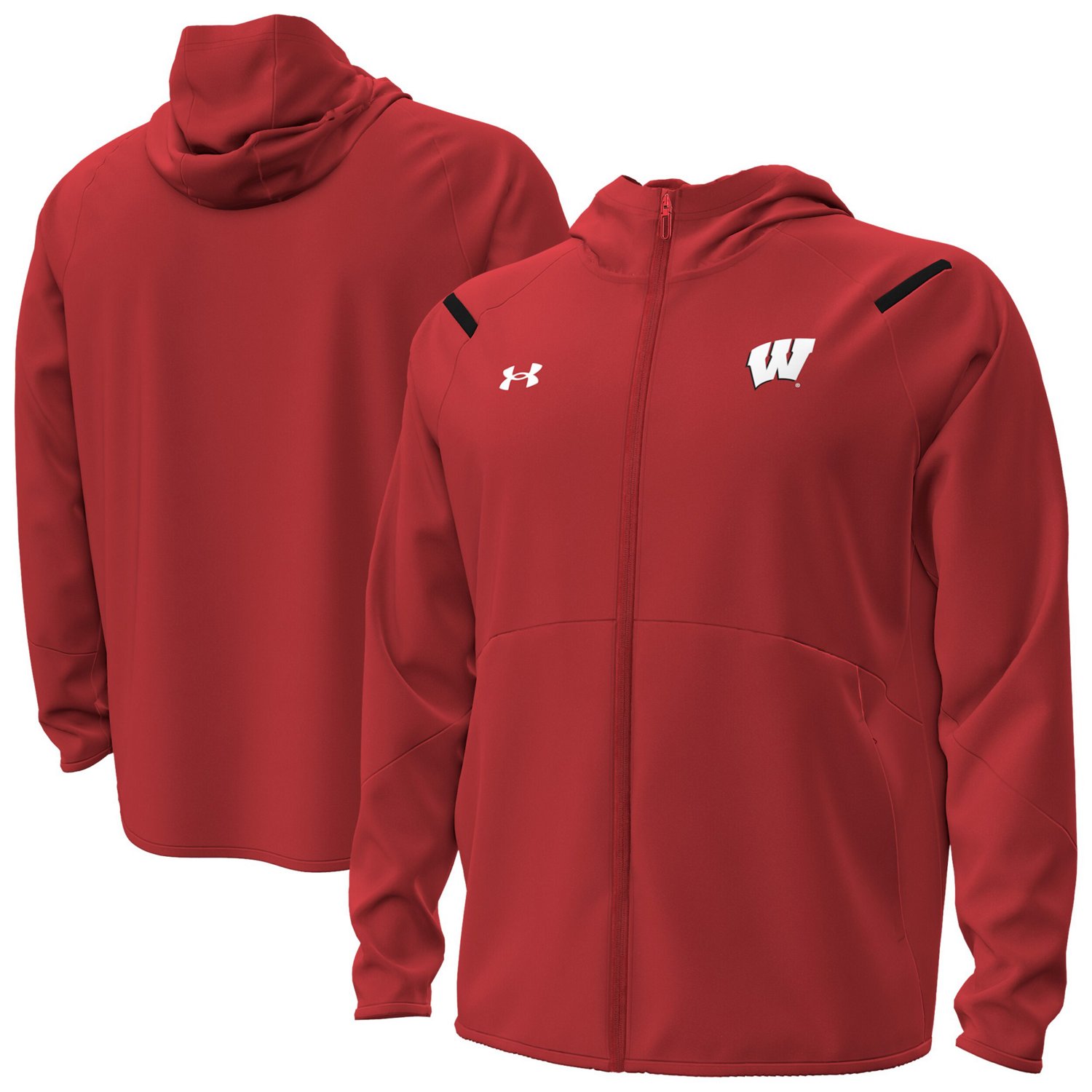 Under Armour Wisconsin Badgers Unstoppable Performance Fleece Hoodie ...