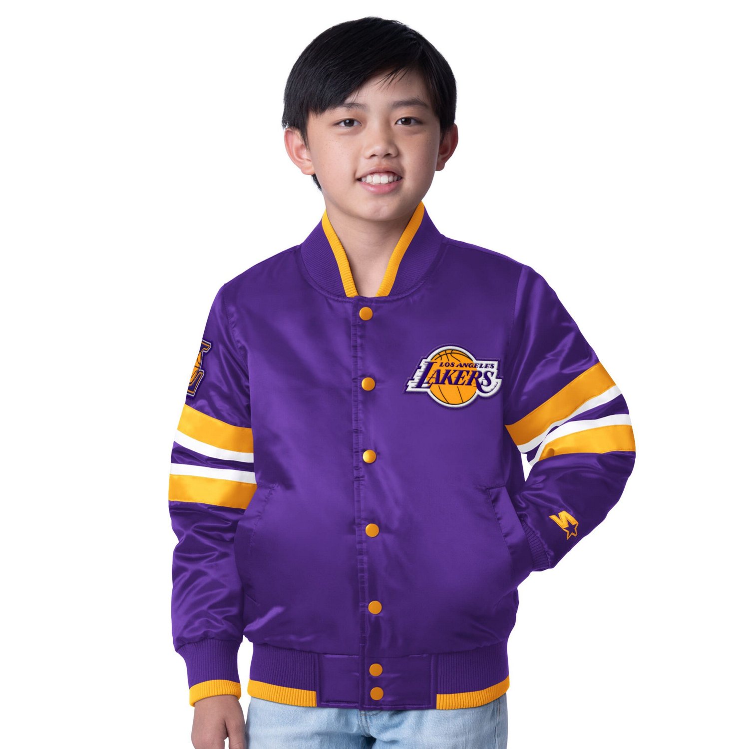 Youth Starter Los Angeles Lakers Scout Varsity Full-Snap Jacket | Academy