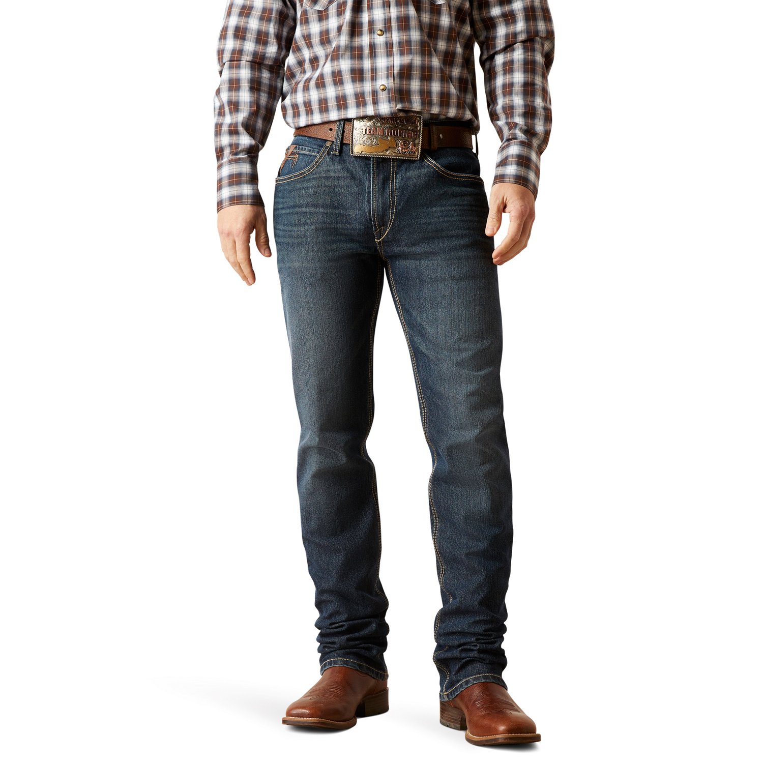 Ariat Men's M4 Relaxed Derek Boot Cut Jean | Academy
