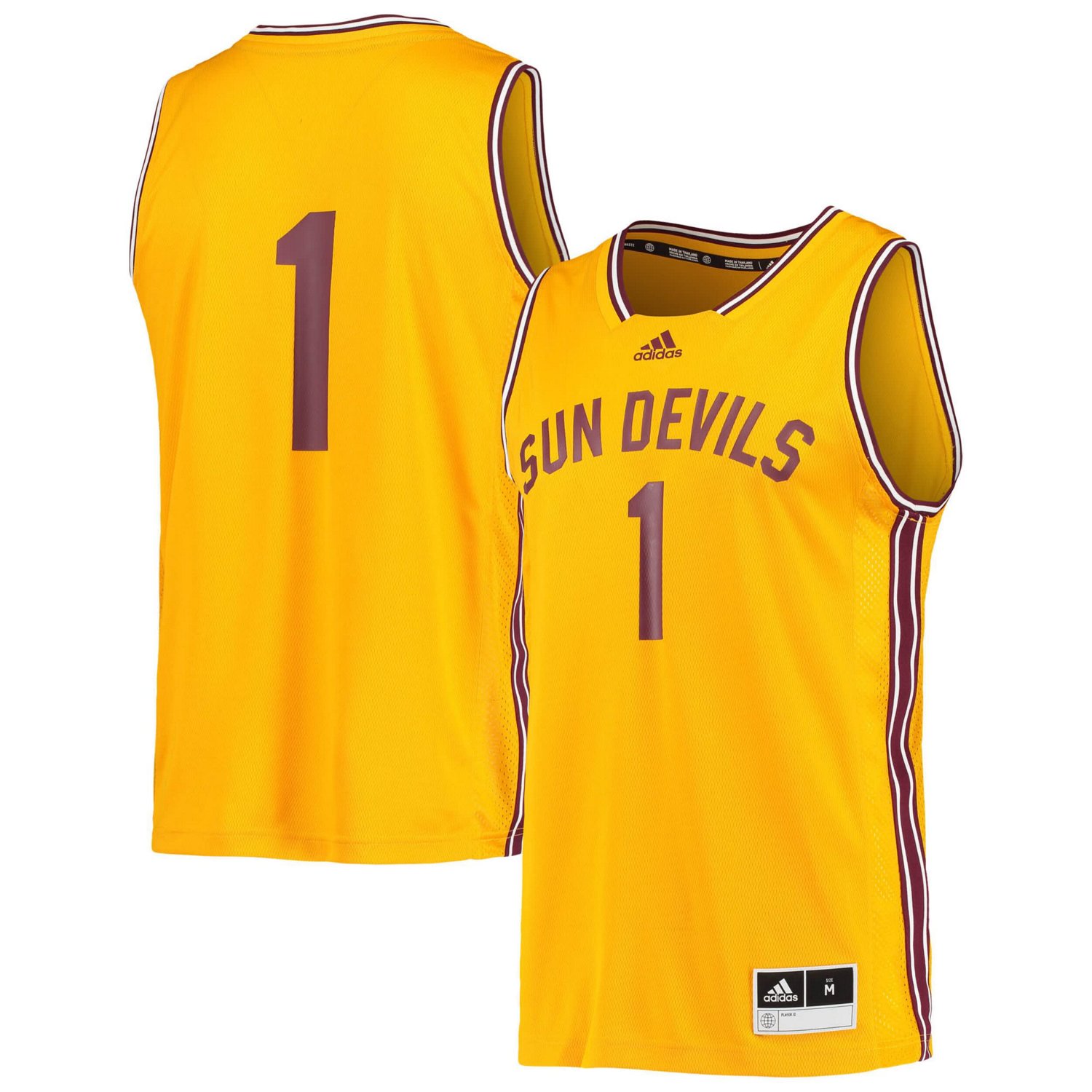 adidas 1 Arizona State Sun Devils Reverse Retro Jersey | Academy