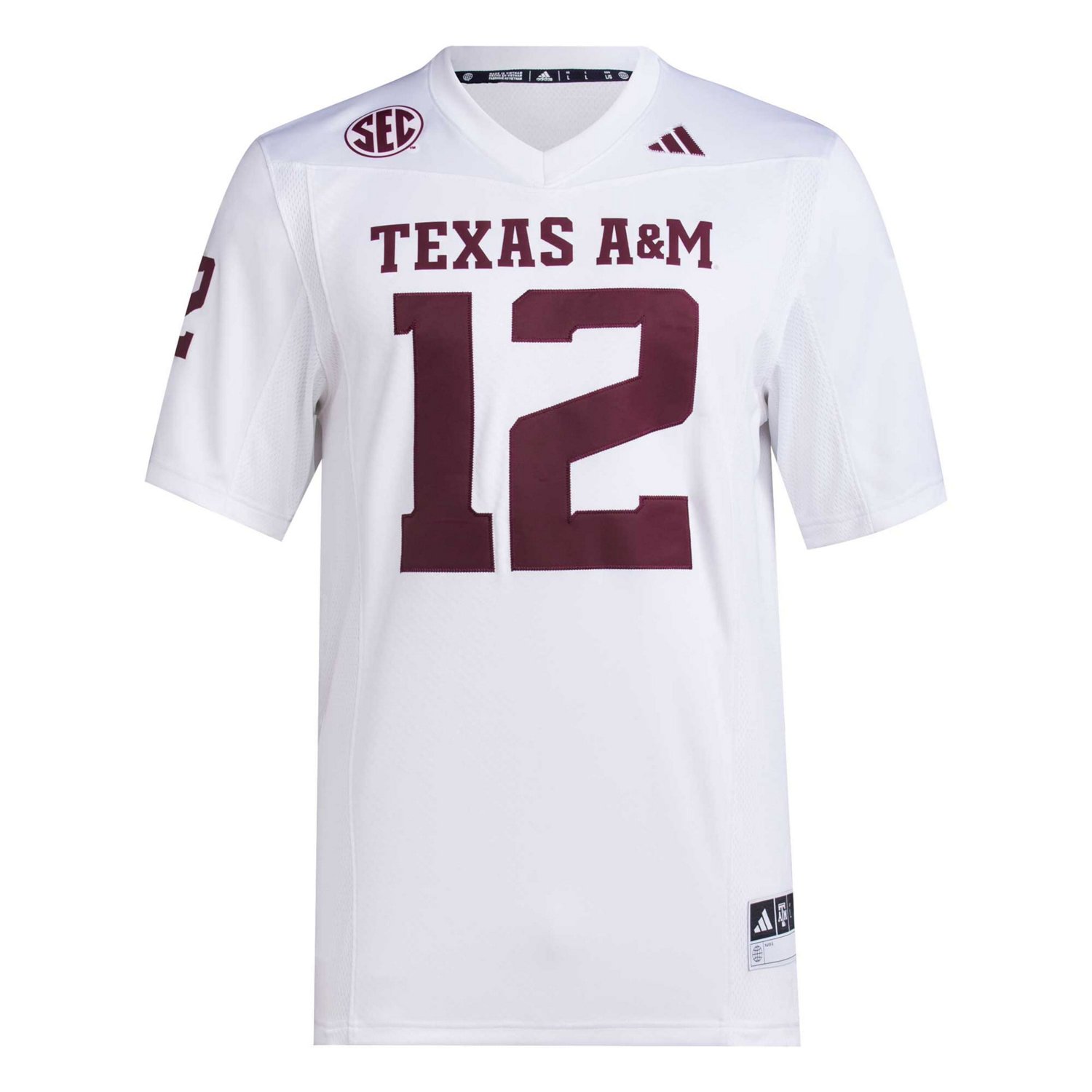 adidas 12 Texas AM Aggies Premier Football Jersey | Academy