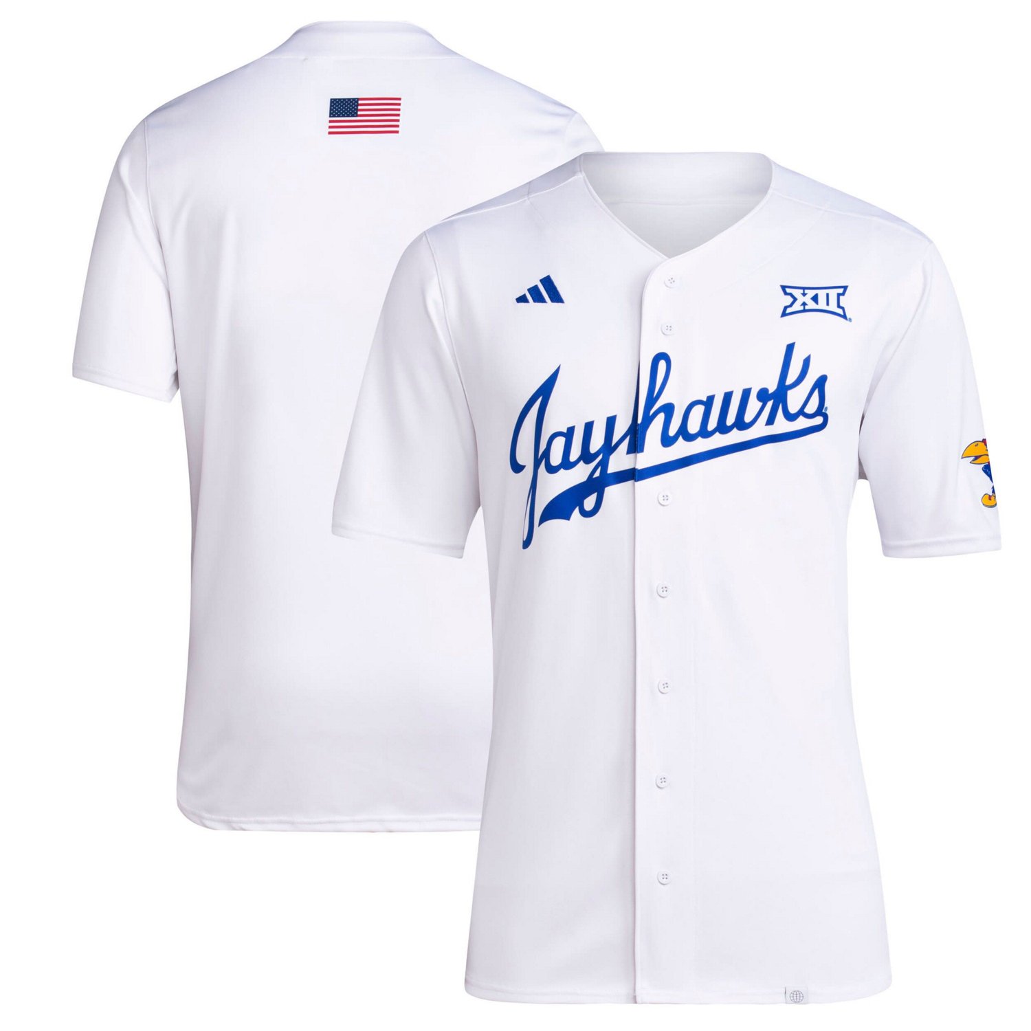 adidas Kansas Jayhawks Team Baseball Jersey | Academy