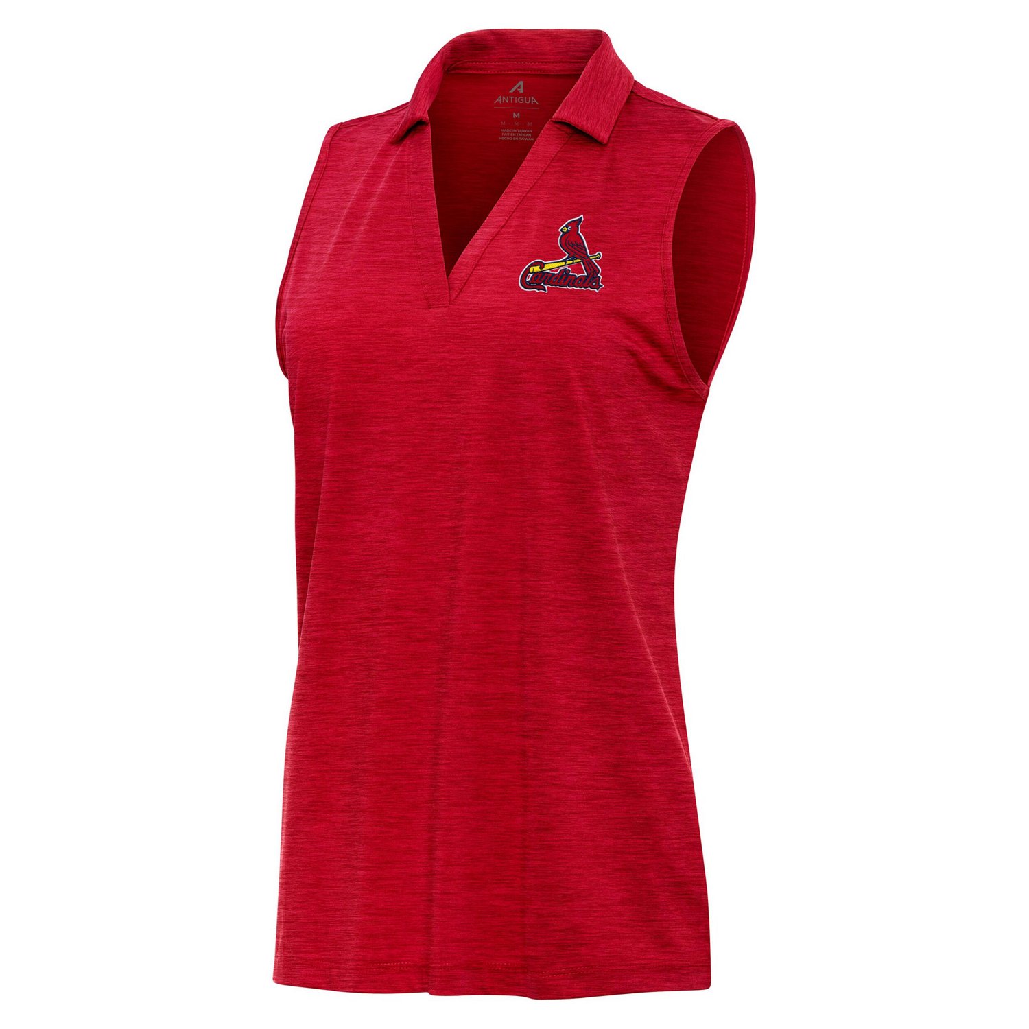 Antigua Heather St Louis Cardinals Layout Sleeveless Polo | Academy