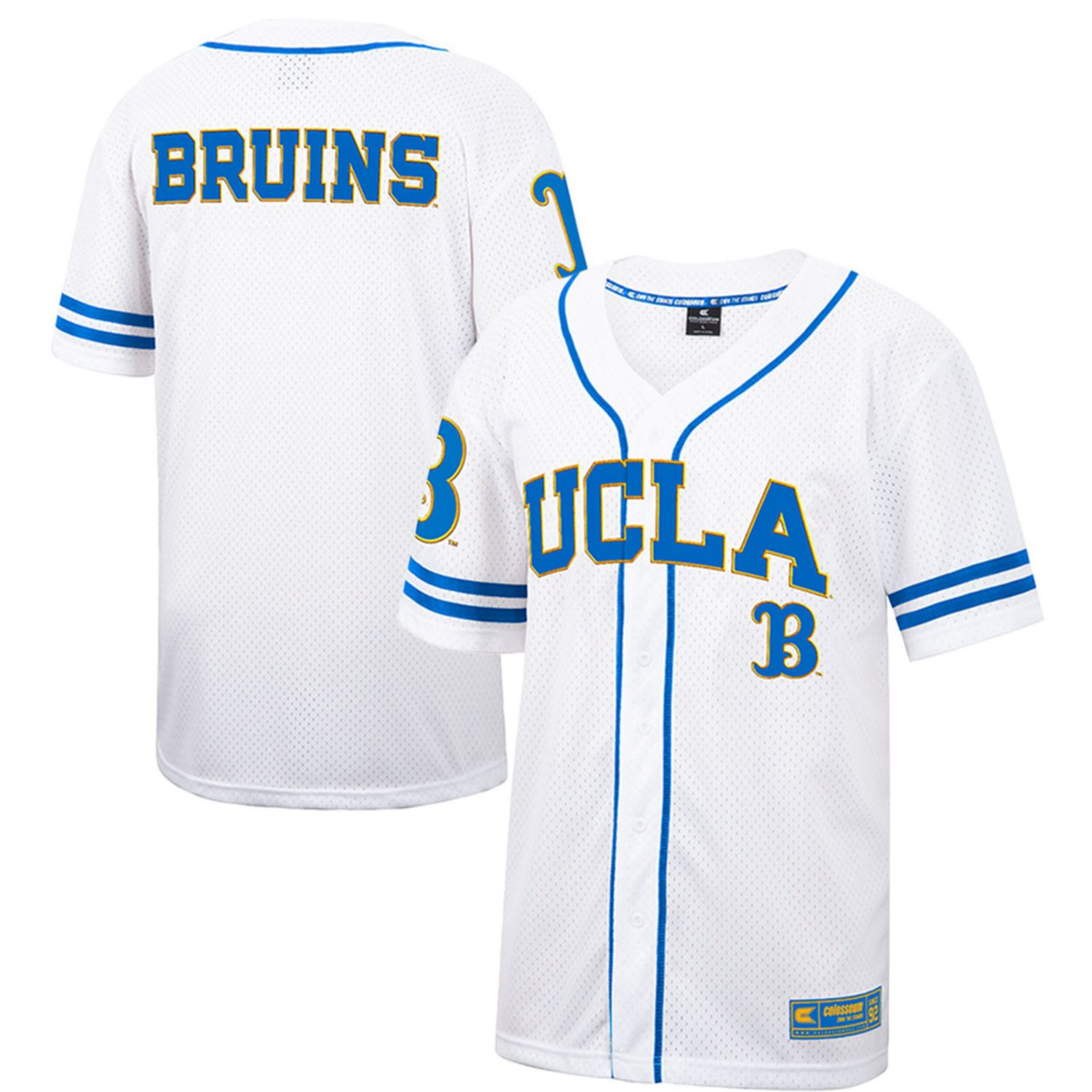 Colosseum UCLA Bruins Free Spirited Mesh Button-Up Baseball Jersey ...