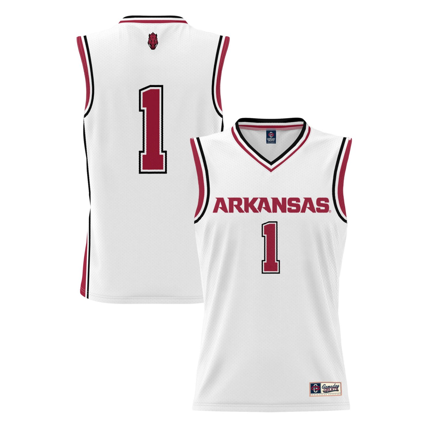 GameDay Greats 1 Arkansas Razorbacks Lightweight Basketball Jersey ...