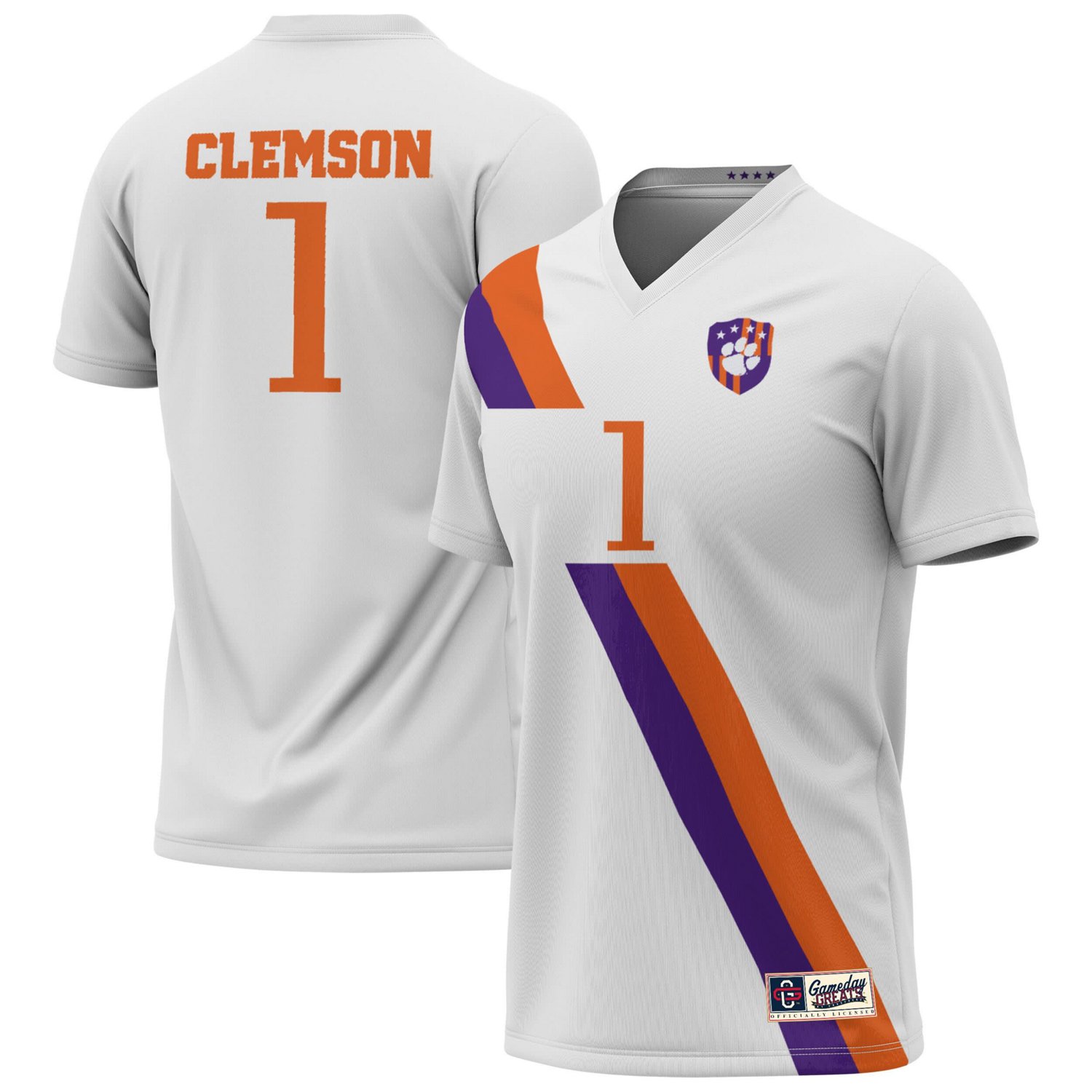GameDay Greats 1 Clemson Tigers Lightweight Collegiate Soccer Fashion ...