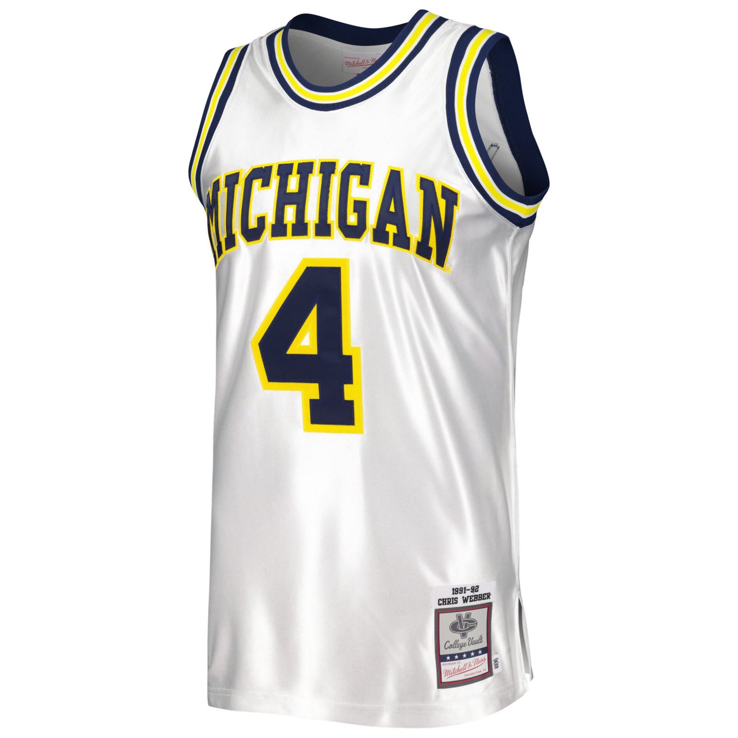 Mitchell Ness Chris Webber Michigan Wolverines 1991/92 Authentic Jersey ...