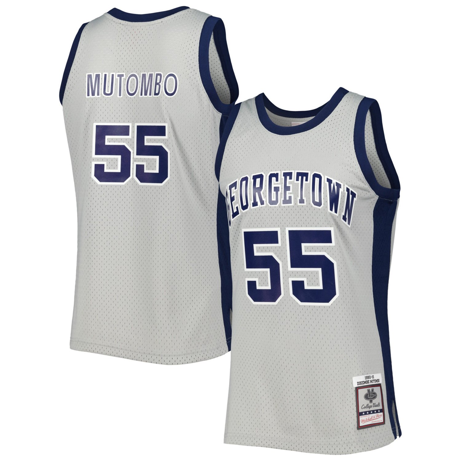 Mitchell Ness Dikembe Mutombo Georgetown Hoyas 1990/91 Swingman Jersey ...