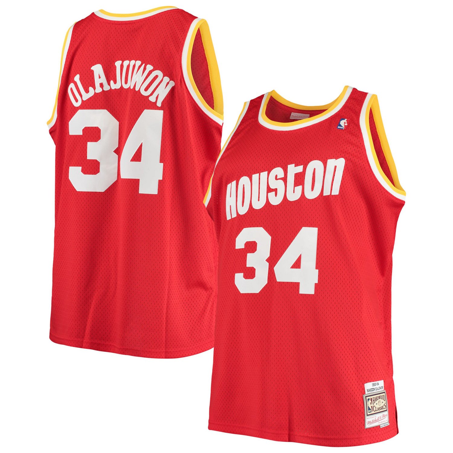Mitchell Ness Hakeem Olajuwon Houston Rockets 1993/94 Big Tall Hardwood ...