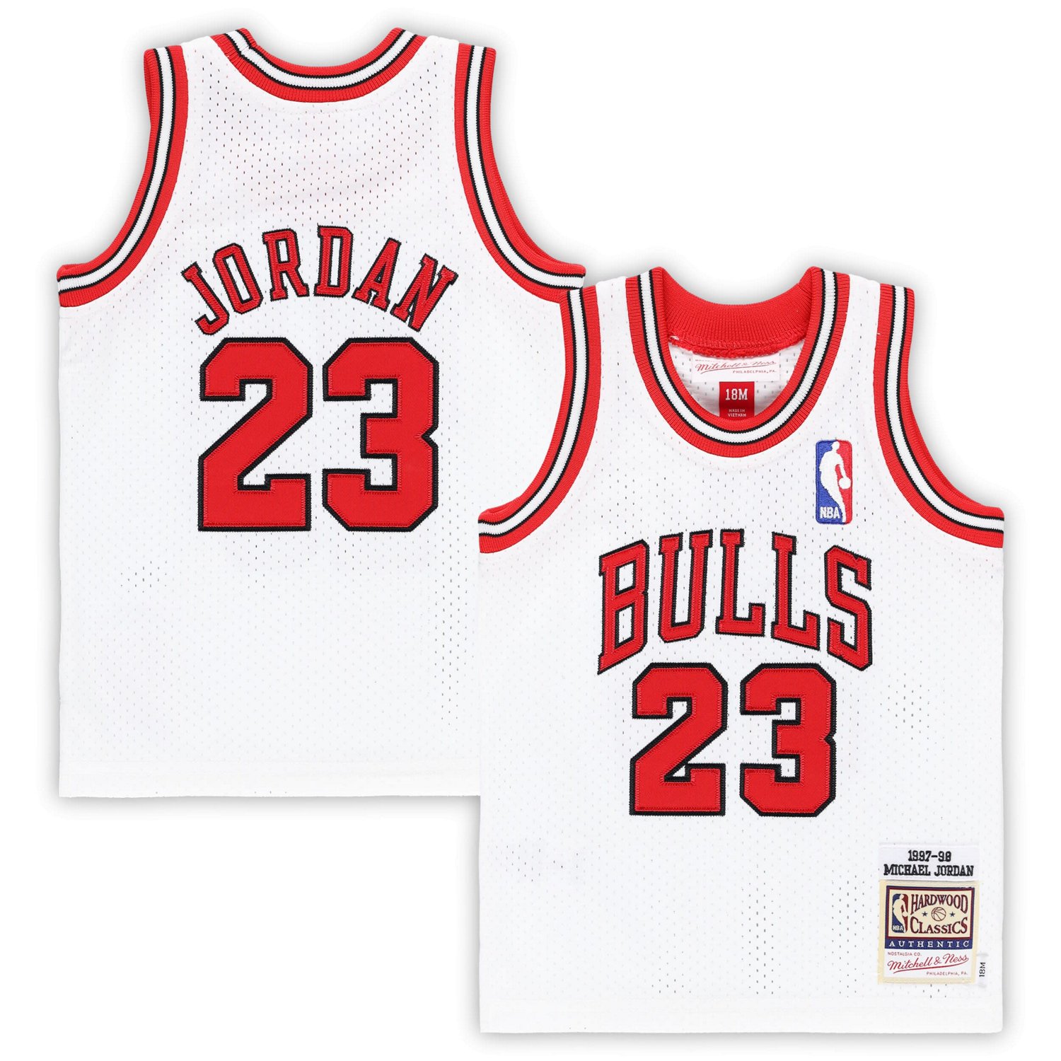 Mitchell Ness Michael Jordan Chicago Bulls 1997/98 Hardwood Classics ...