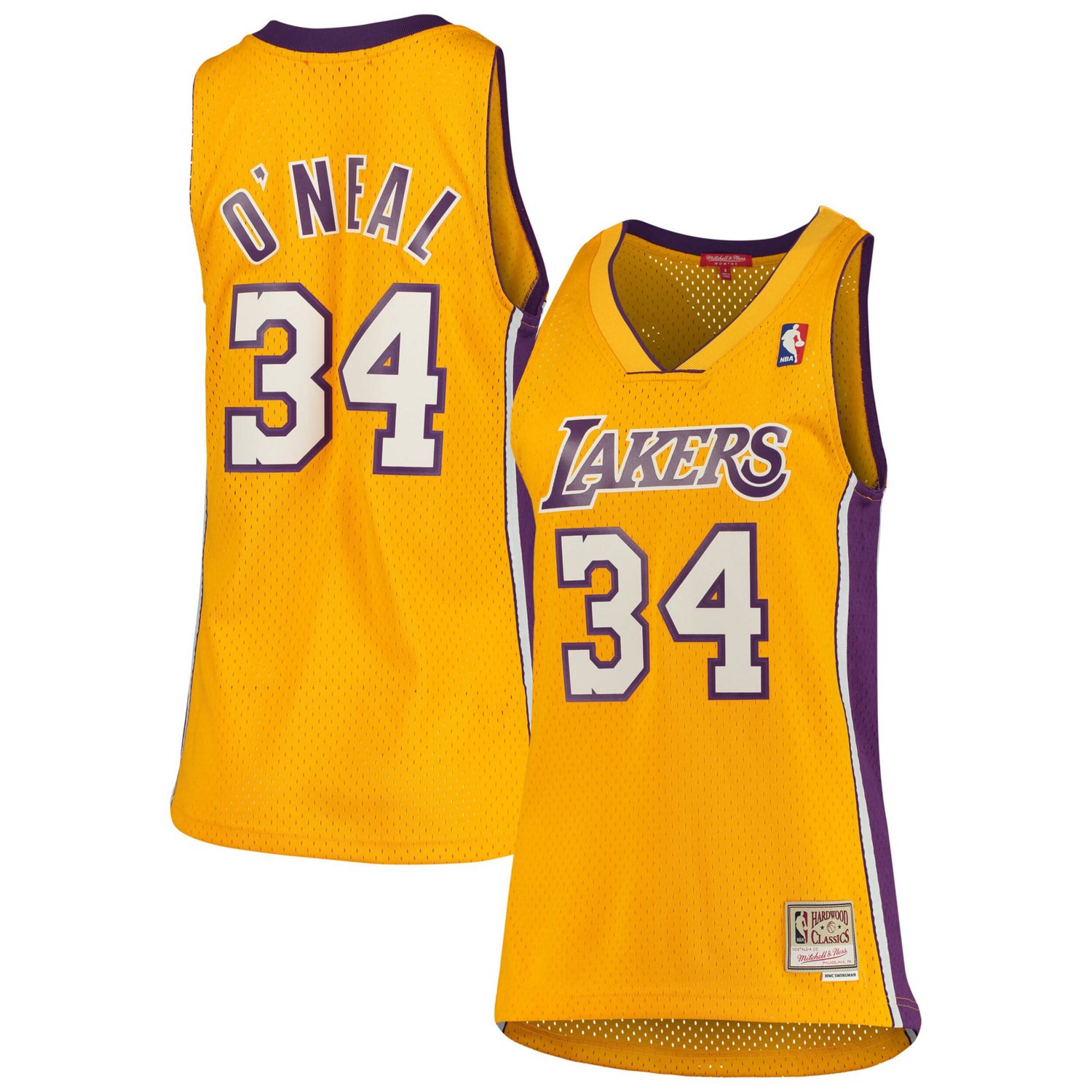 Mitchell Ness Shaquille O'Neal Los Angeles Lakers 1999/00 Hardwood ...
