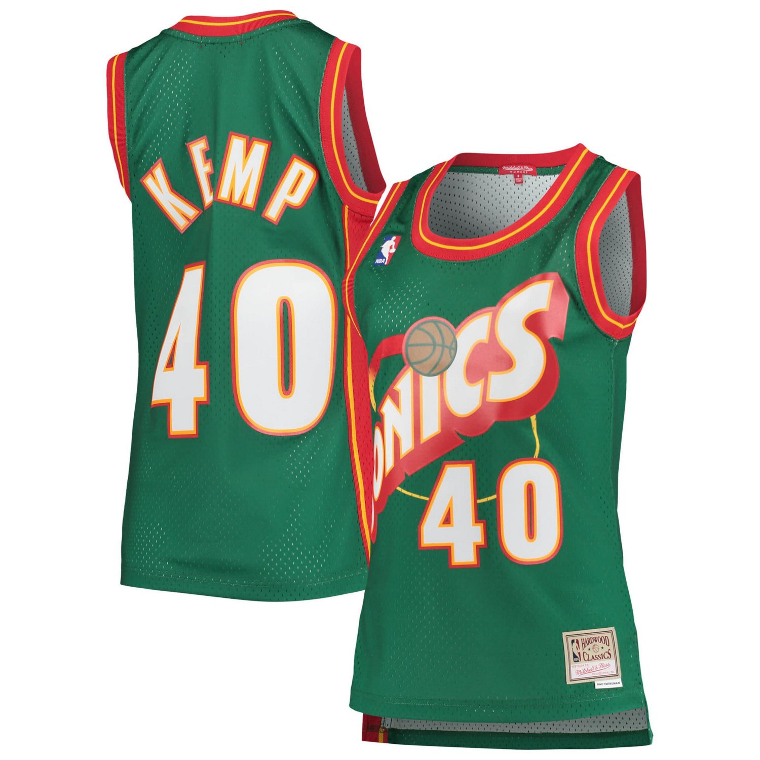 Mitchell Ness Shawn Kemp Seattle SuperSonics 1995/96 Hardwood Classics ...