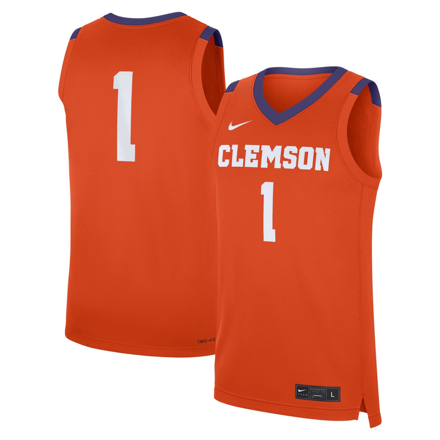Nike 1 Clemson Tigers Road Replica Jersey | Academy