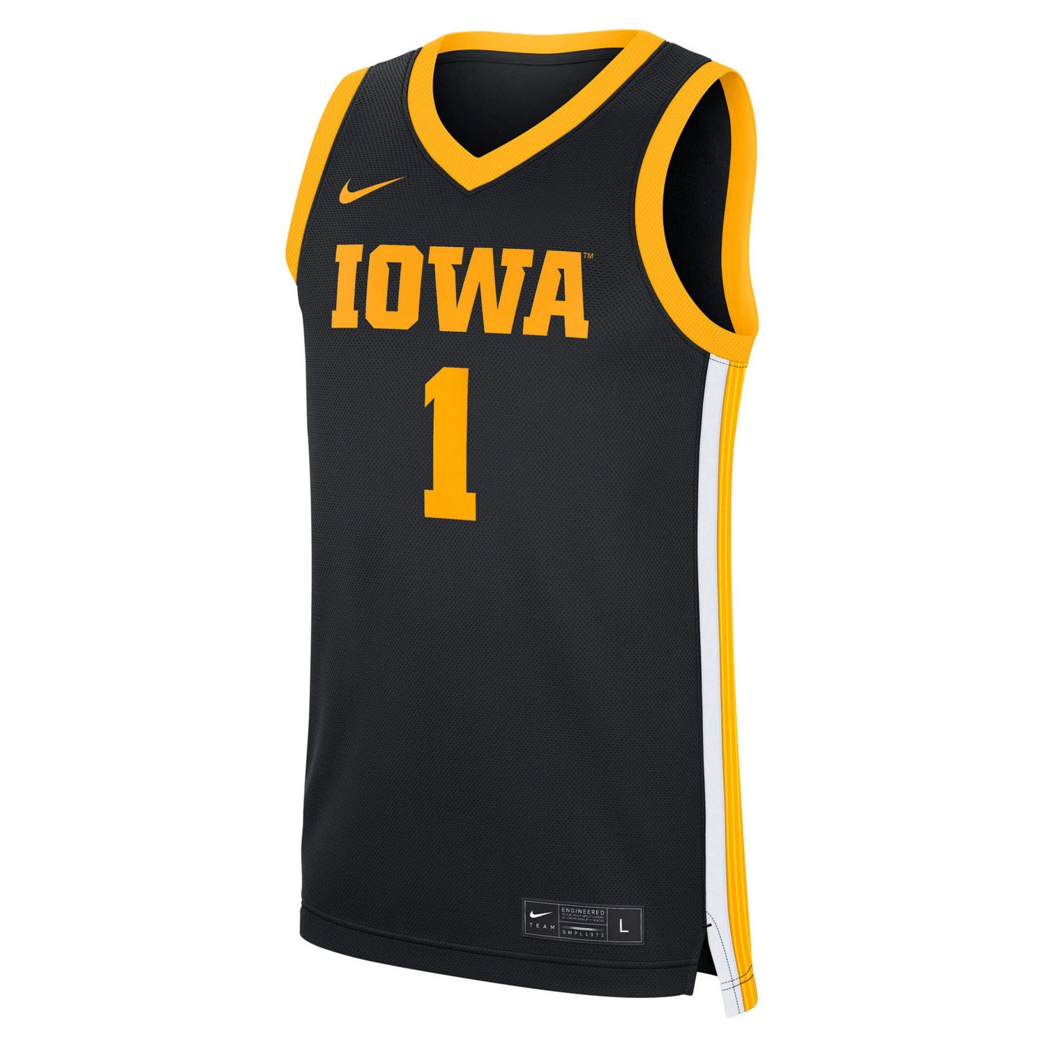 Nike 1 Iowa Hawkeyes Road Replica Jersey | Academy