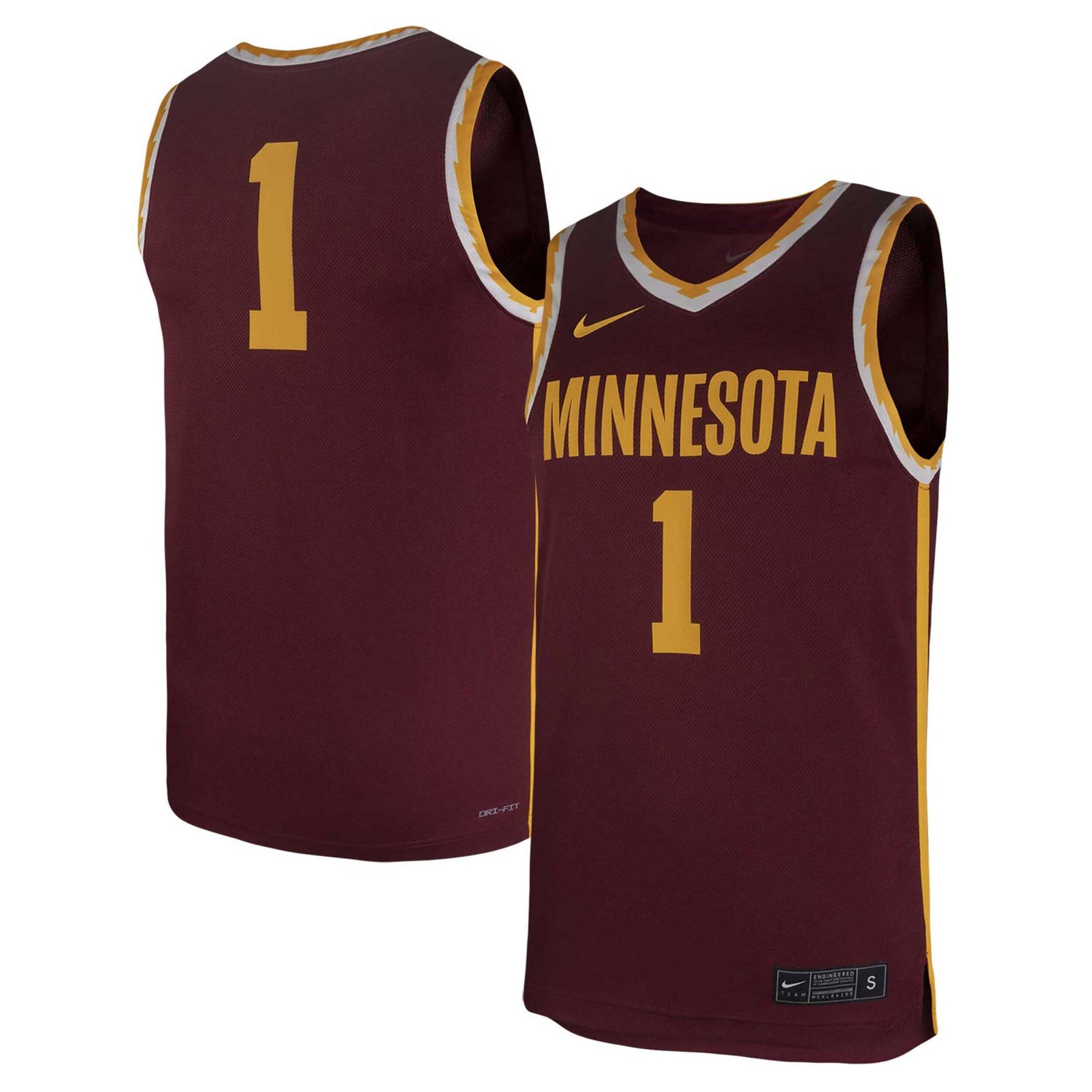 Nike 1 Minnesota Golden Gophers Team Replica Basketball Jersey | Academy