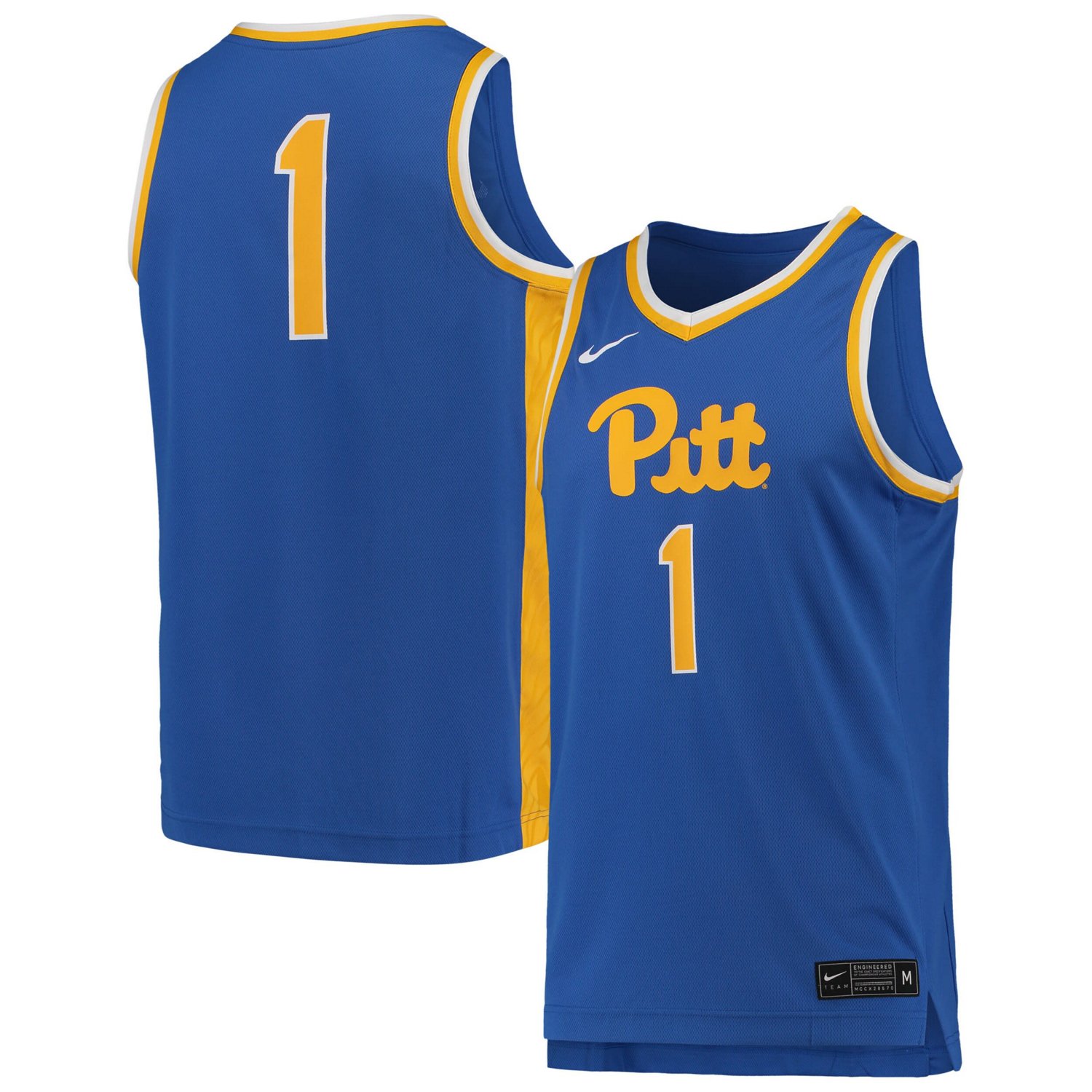 Nike 1 Pitt Panthers Team Replica Basketball Jersey | Academy