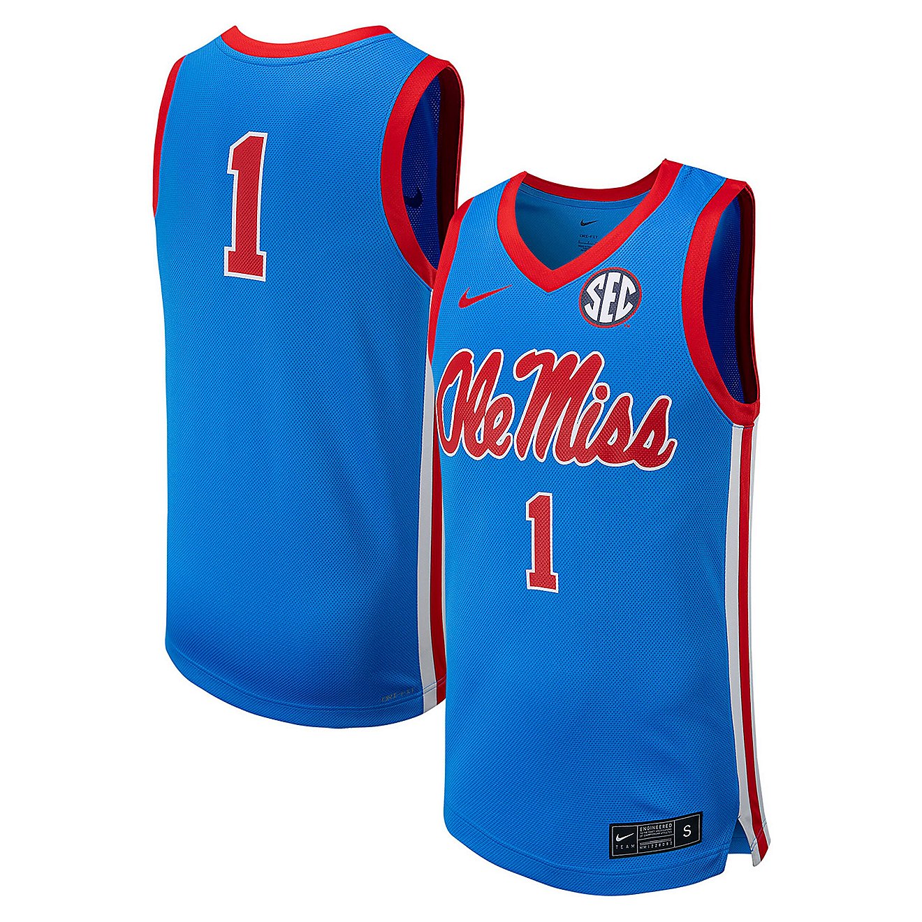 Nike 1 Powder Ole Miss Rebels Replica Basketball Jersey | Academy Nike 1 Powder Ole Miss Rebels Replica Basketball Jersey | Academy