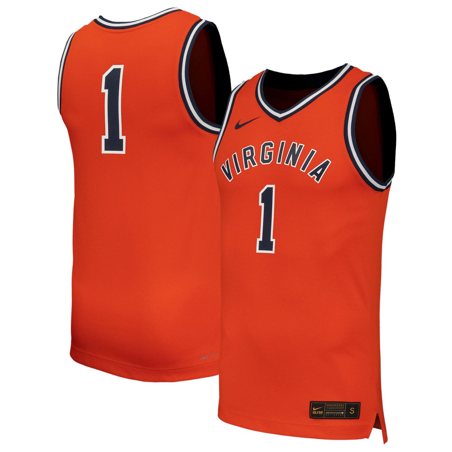 Nike 1 Virginia Cavaliers Throwback Replica Basketball Jersey | Academy