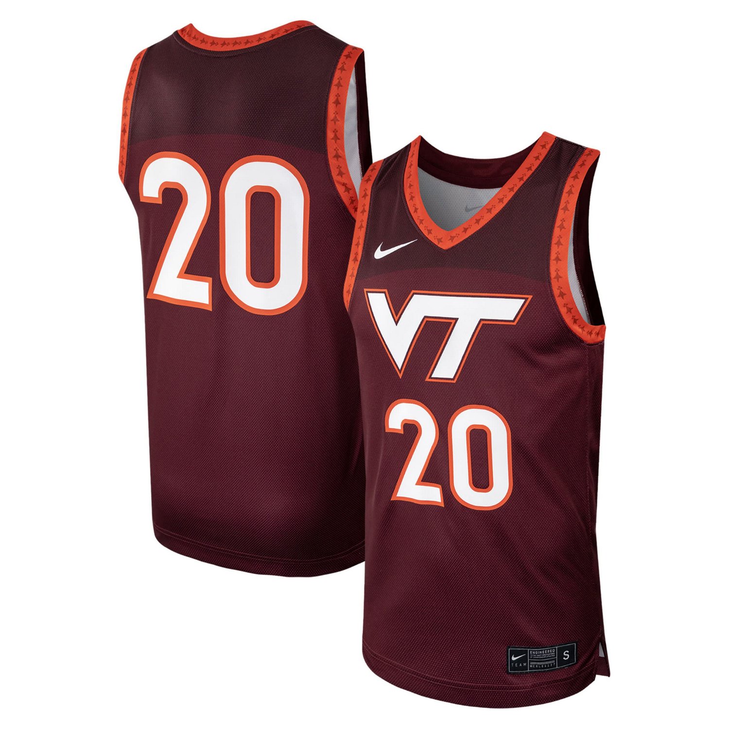 Nike 20 Virginia Tech Hokies Replica Basketball Jersey | Academy
