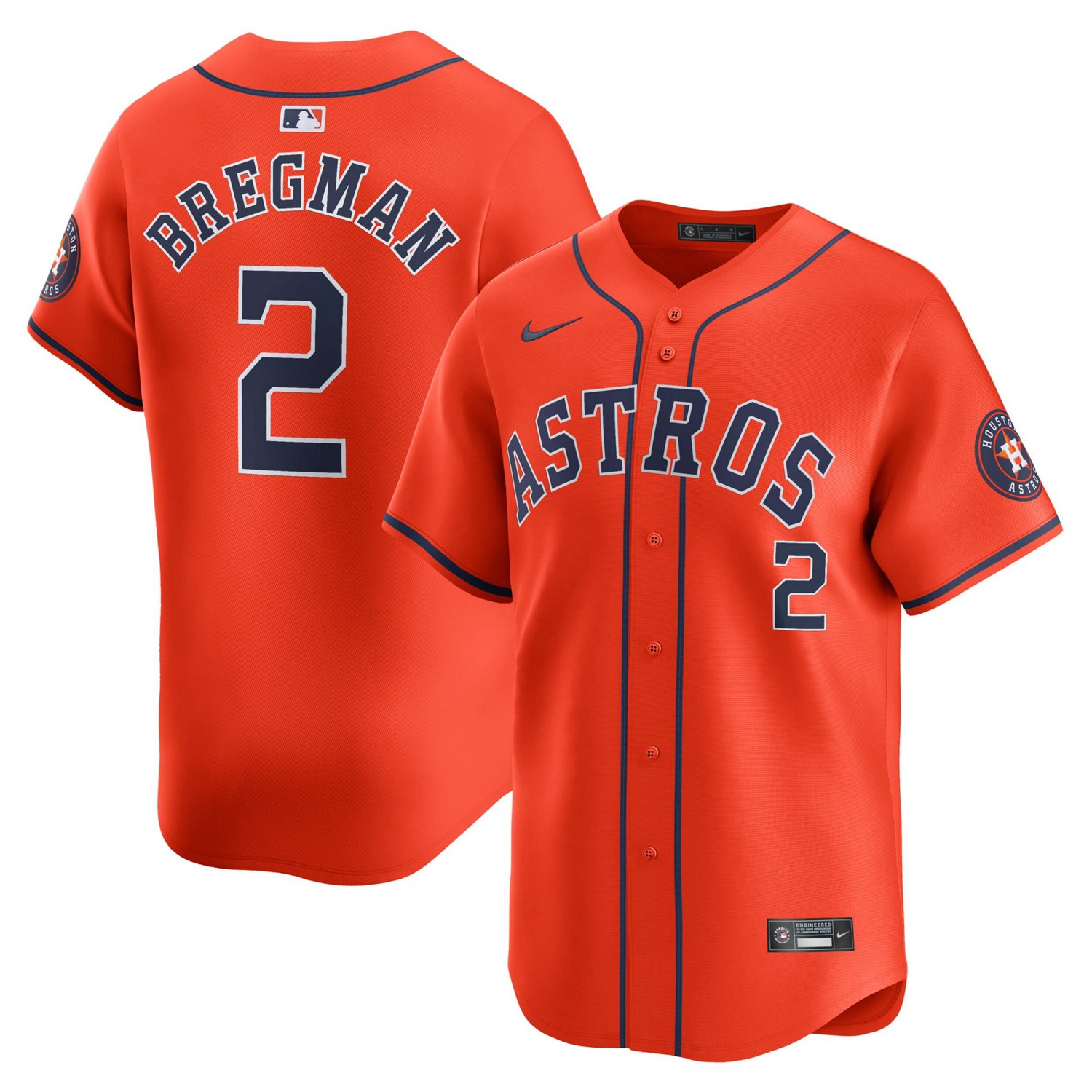 Nike Alex Bregman Houston Astros Alternate Limited Player Jersey | Academy
