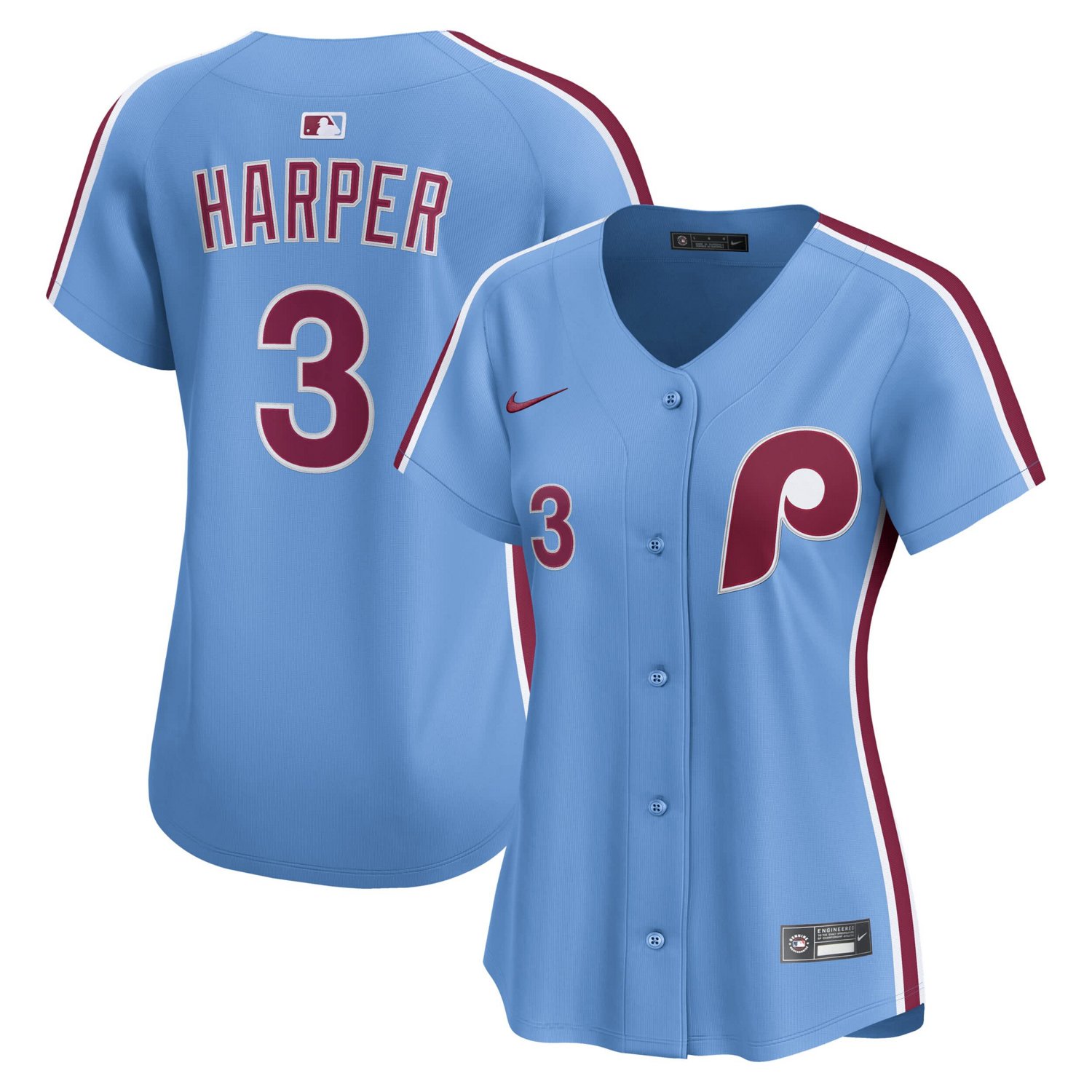 Nike Bryce Harper Light Philadelphia Phillies Alternate Limited Jersey ...