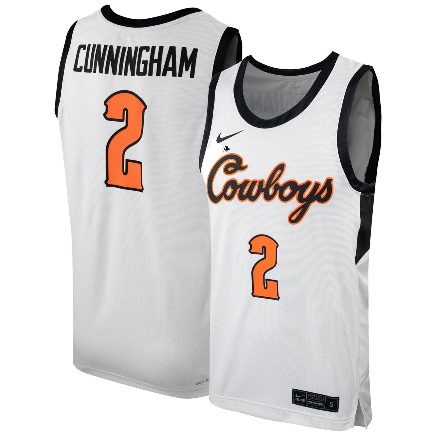 Nike Cade Cunningham Oklahoma State Cowboys Replica Basketball Jersey ...