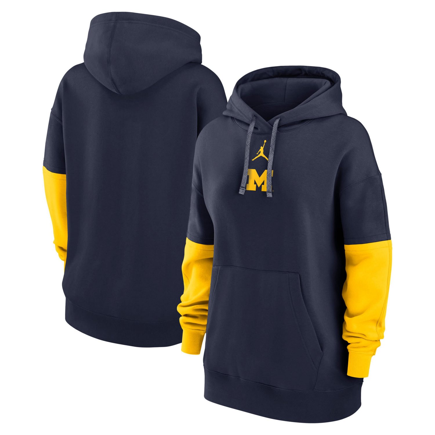 Nike College Michigan Wolverines Essential Fleece Pullover Hoodie | Academy