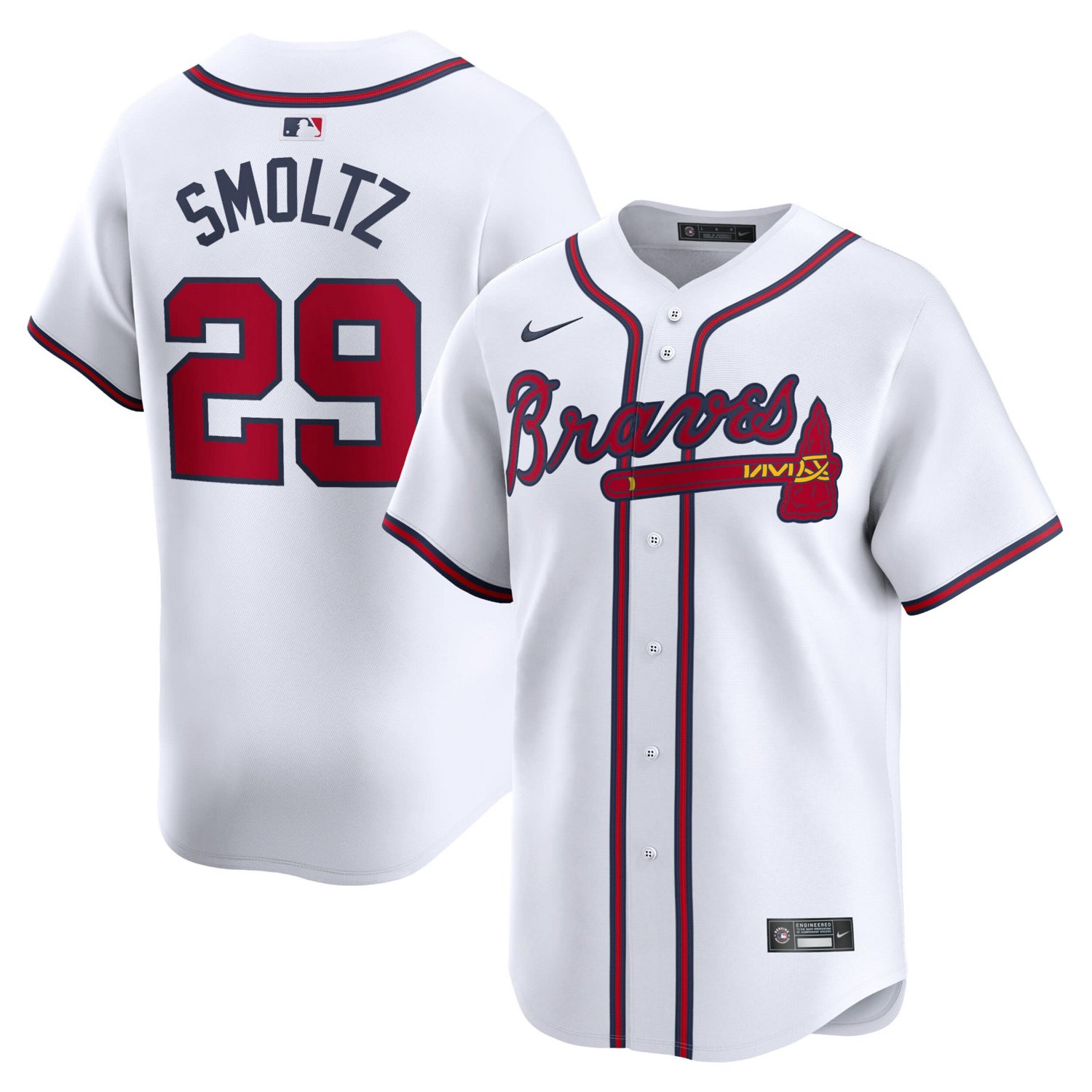 Nike John Smoltz Atlanta Braves Home Limited Player Jersey | Academy