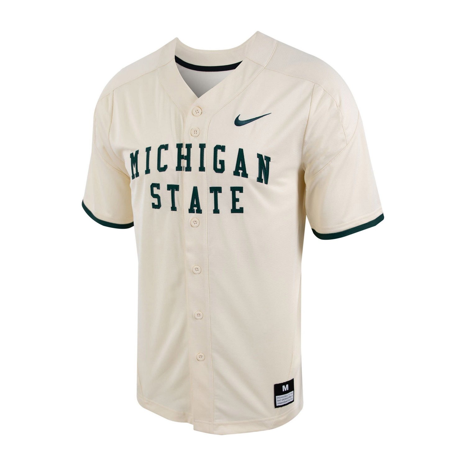 Nike Michigan State Spartans Replica Vapor Elite Full-Button Baseball ...