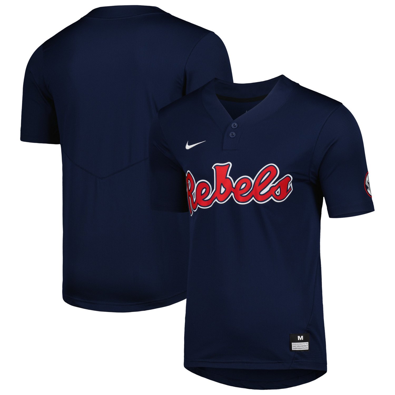 Nike Ole Miss Rebels 2-Button Replica Baseball Jersey | Academy