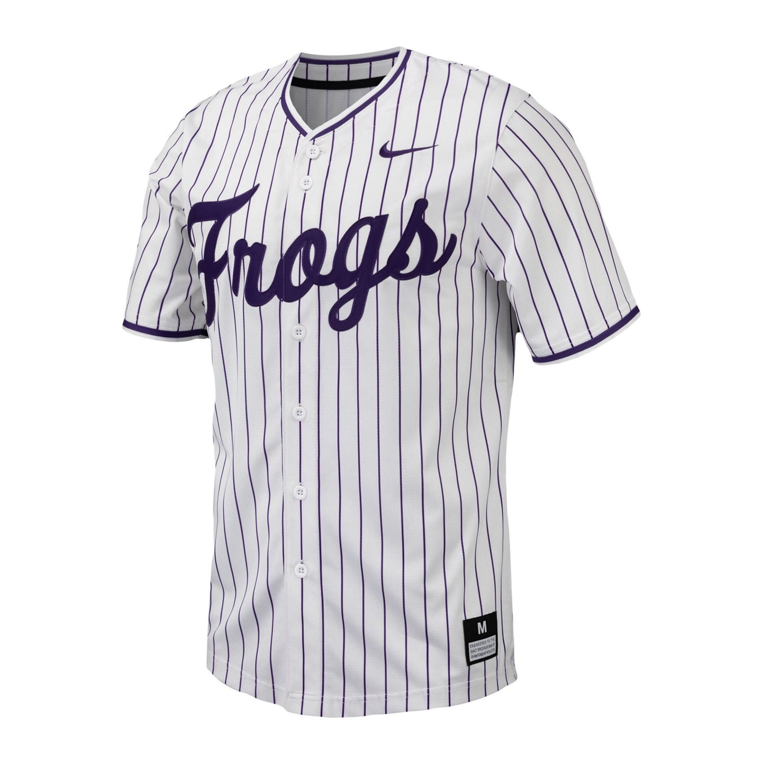 Nike TCU Horned Frogs Pinstripe Replica Baseball Jersey | Academy
