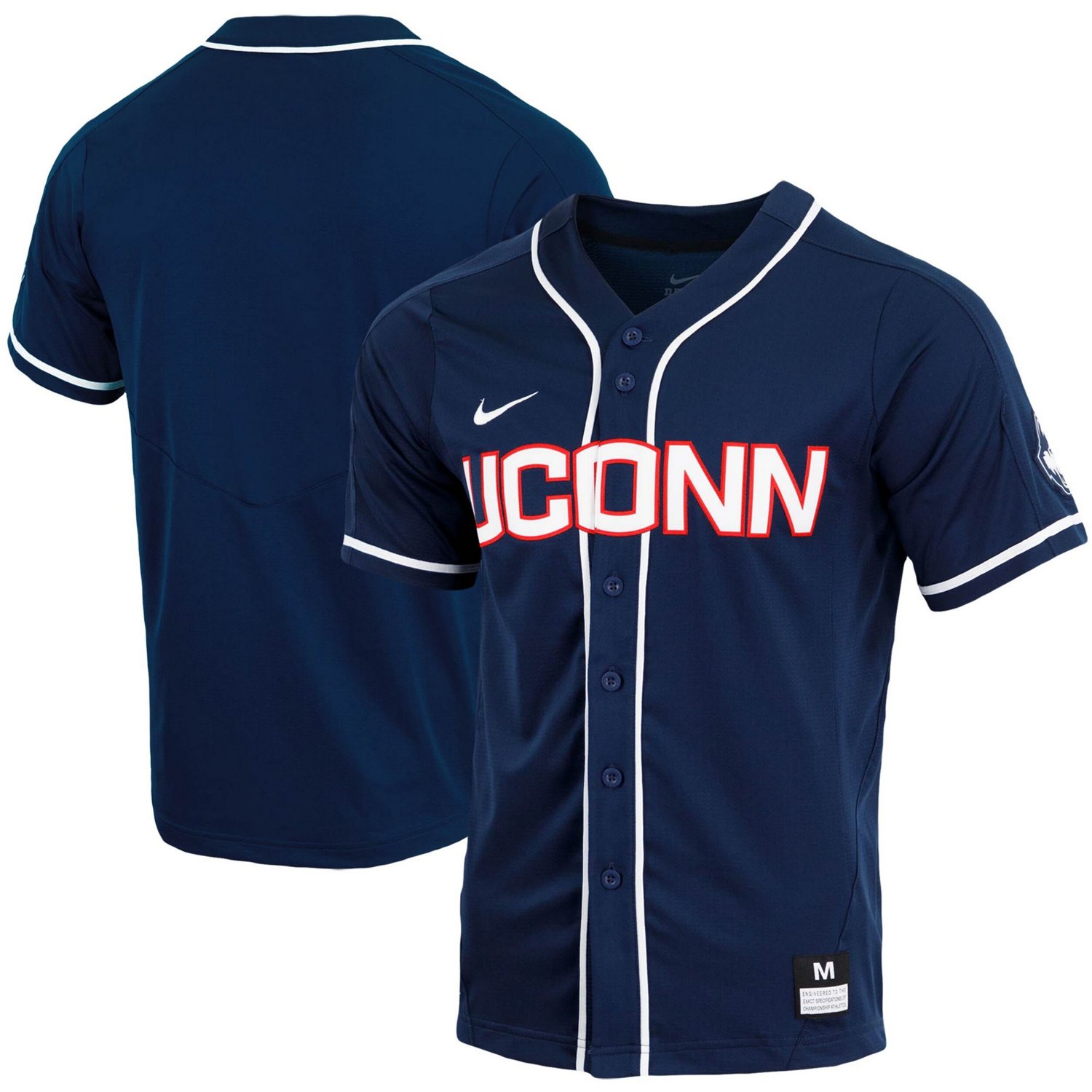 Nike UConn Huskies Replica Full-Button Baseball Jersey | Academy