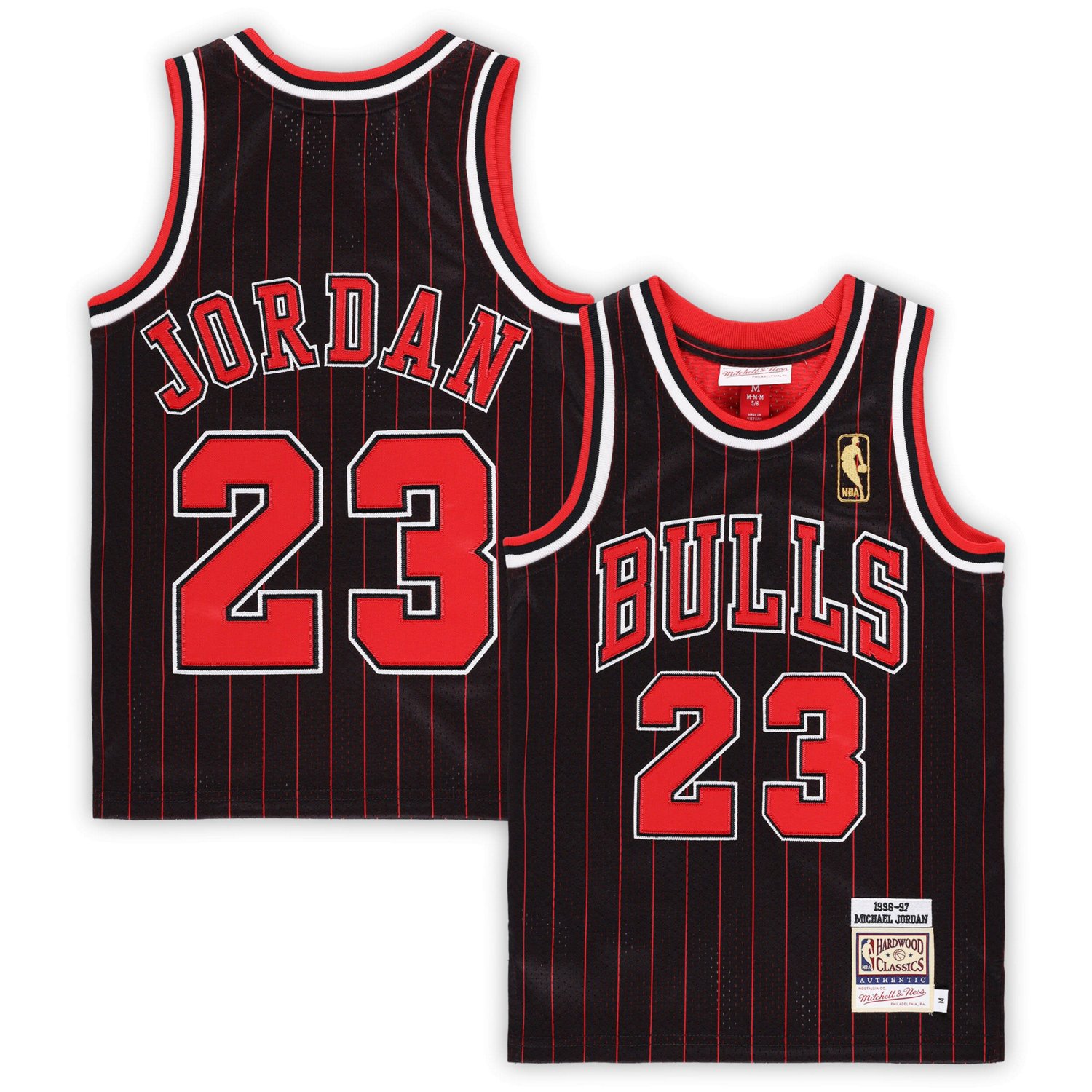 Preschool Mitchell Ness Michael Jordan Chicago Bulls 1996/97 Hardwood ...