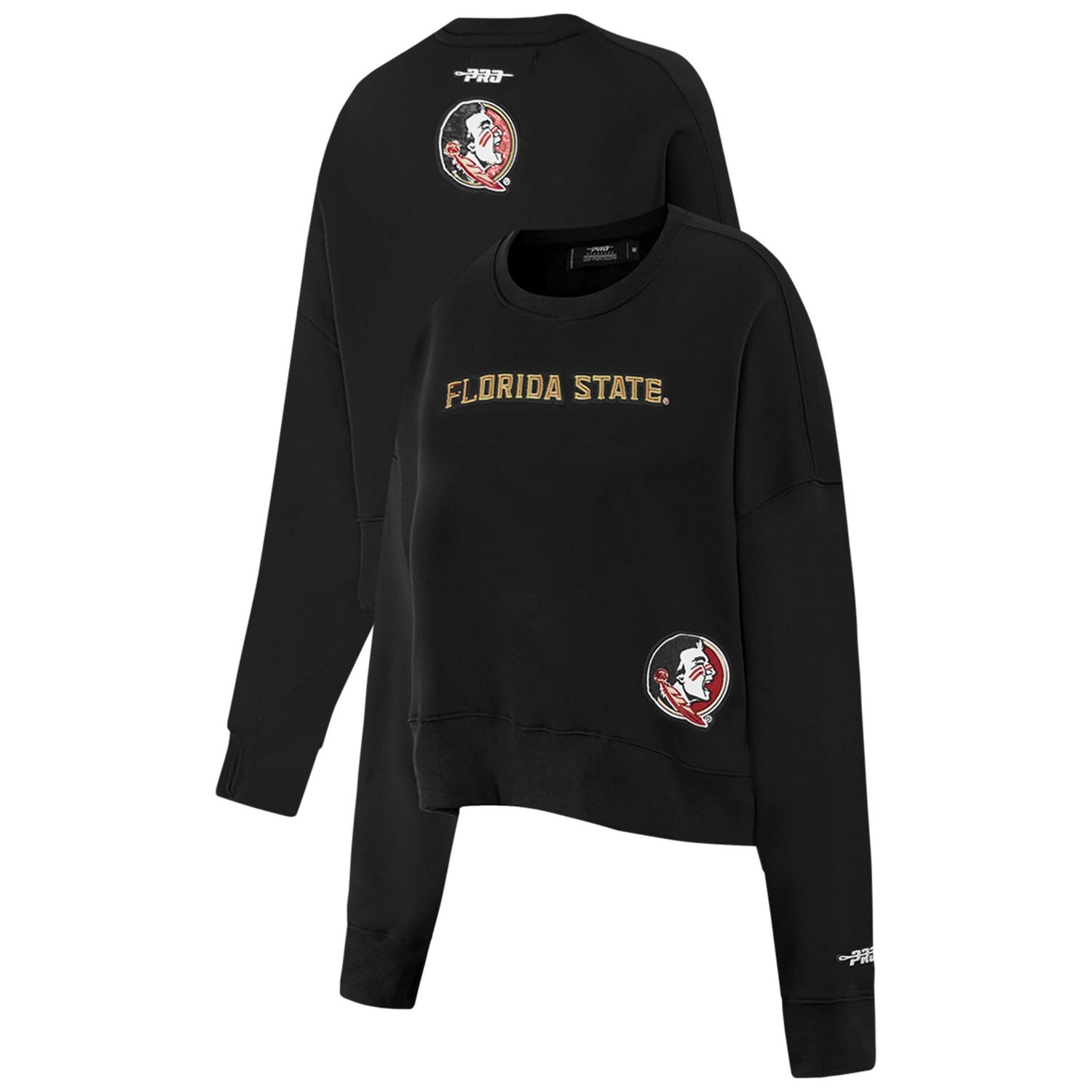 Pro Standard Florida State Seminoles Sequin Boxy Cropped Pullover ...