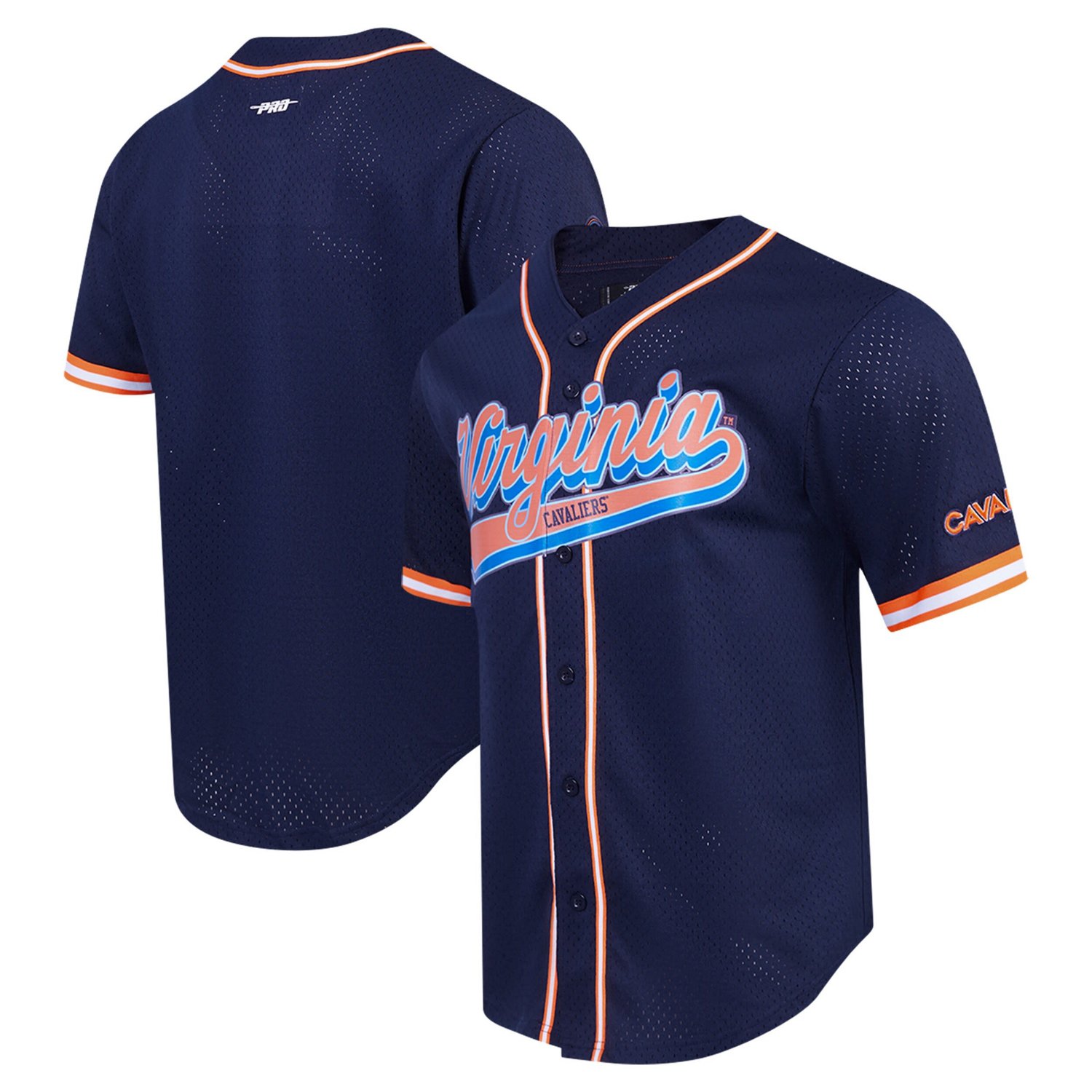Pro Standard Virginia Cavaliers Mesh Full-Button Replica Baseball ...