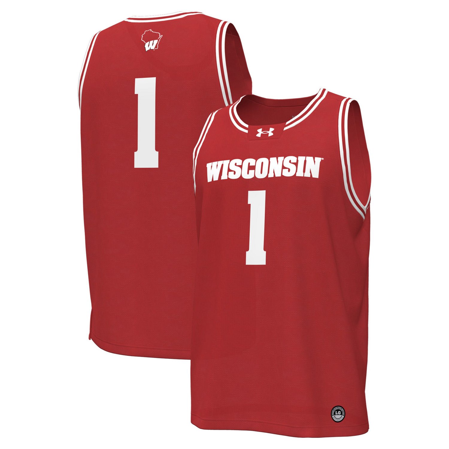 Under Armour 1 Wisconsin Badgers Replica Basketball Jersey | Academy