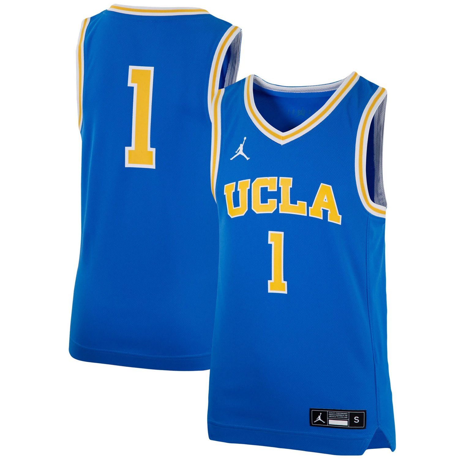 Youth Jordan Brand 1 UCLA Bruins Team Replica Basketball Jersey | Academy