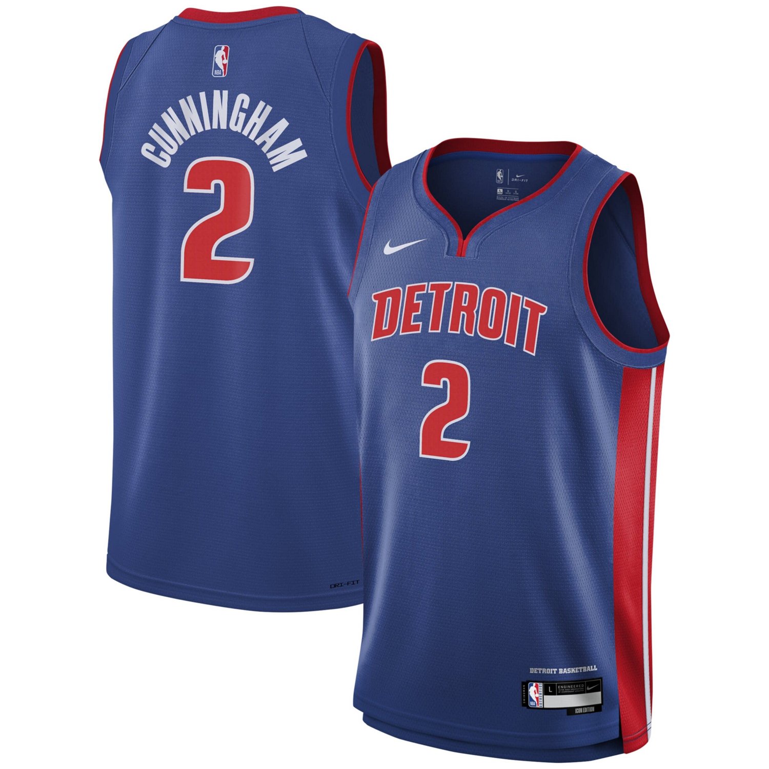 Youth Nike Cade Cunningham Detroit Pistons Swingman Jersey - Icon ...