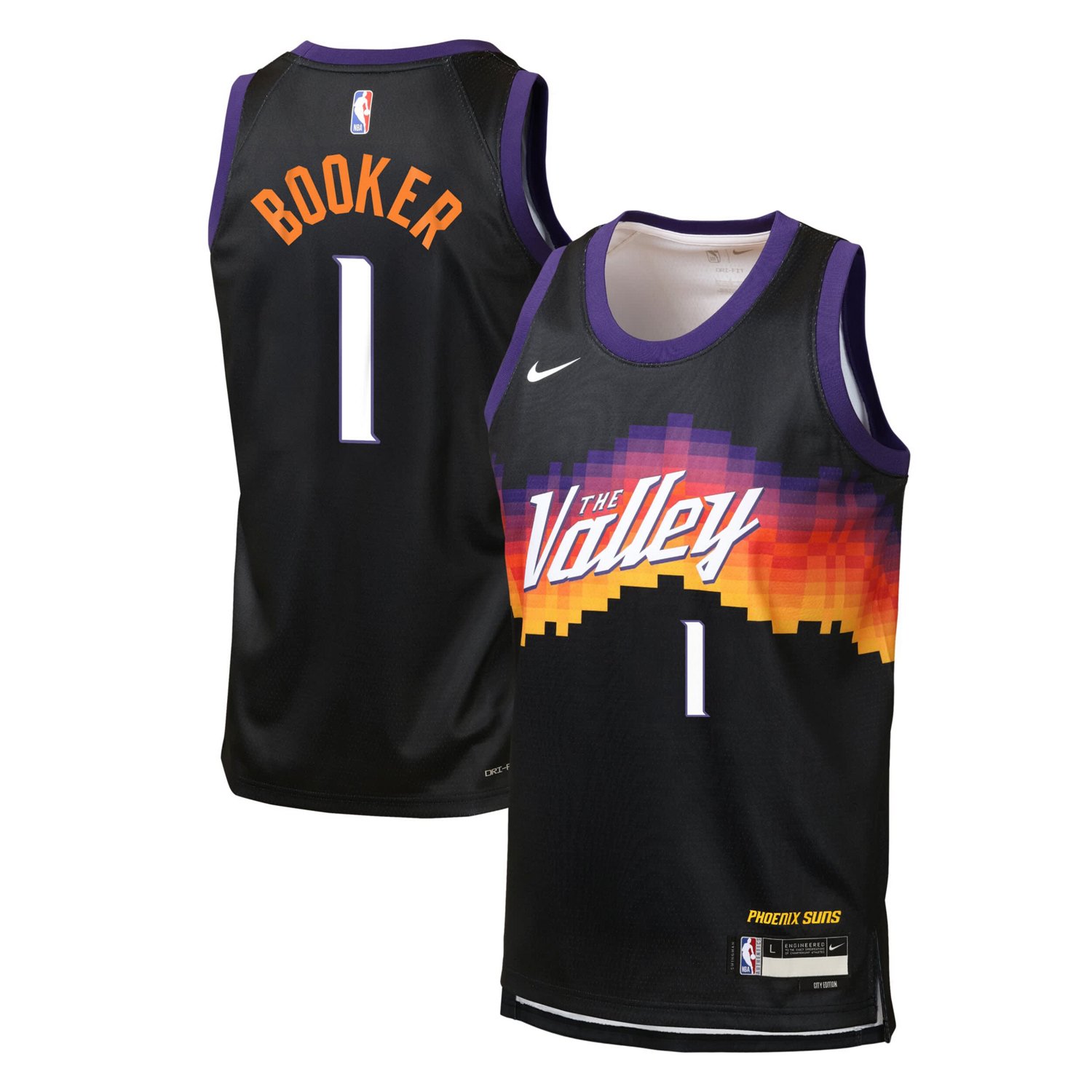 Youth Nike Devin Booker Phoenix Suns 2025 26 City Edition Swingman ...
