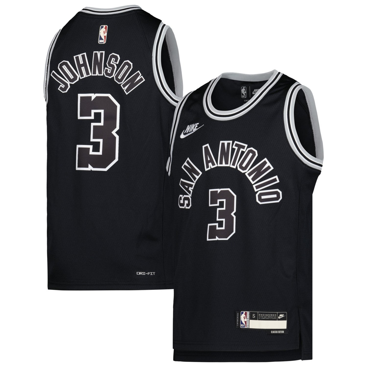 Youth Nike Keldon Johnson San Antonio Spurs 2022/23 Swingman Jersey - Classic Edition | Academy