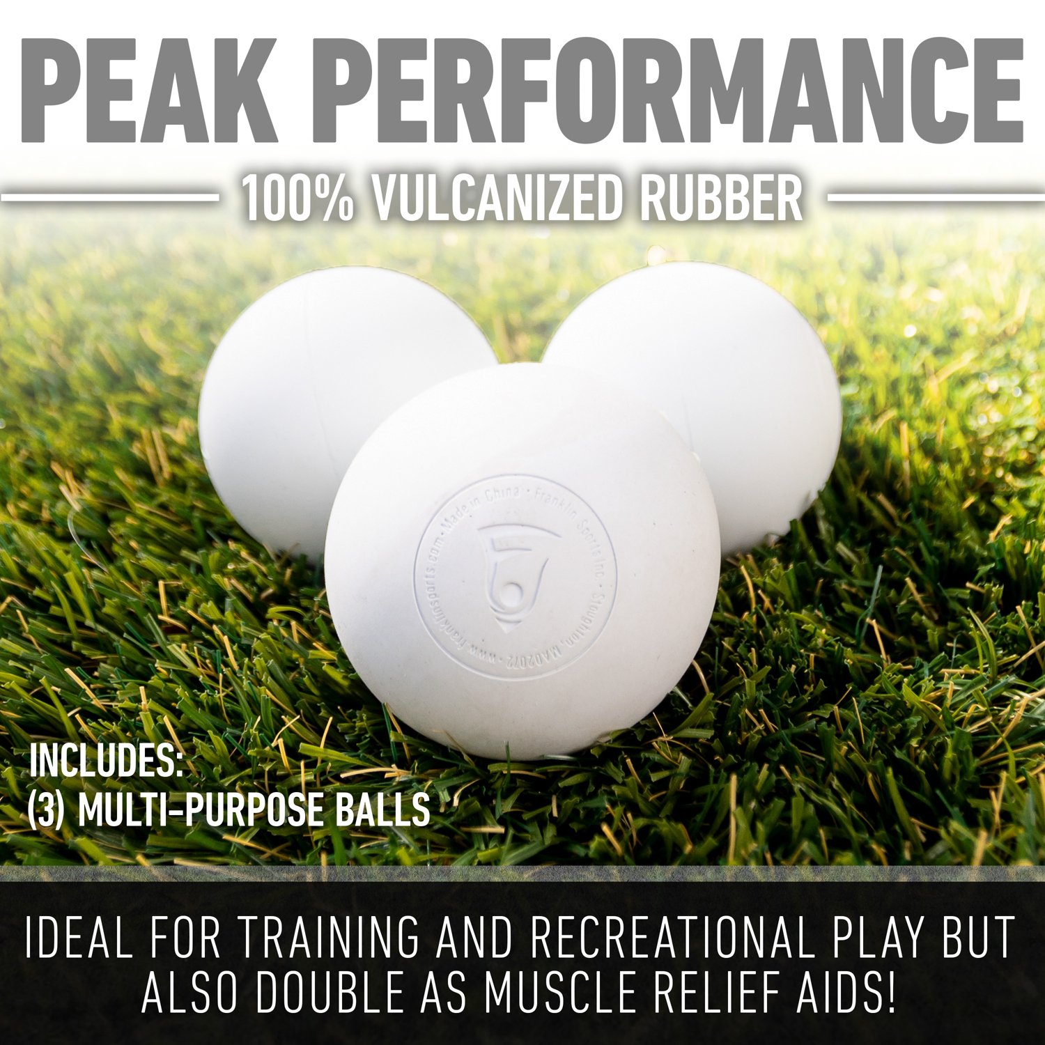 Franklin Lacrosse Balls 3-Pack | Academy