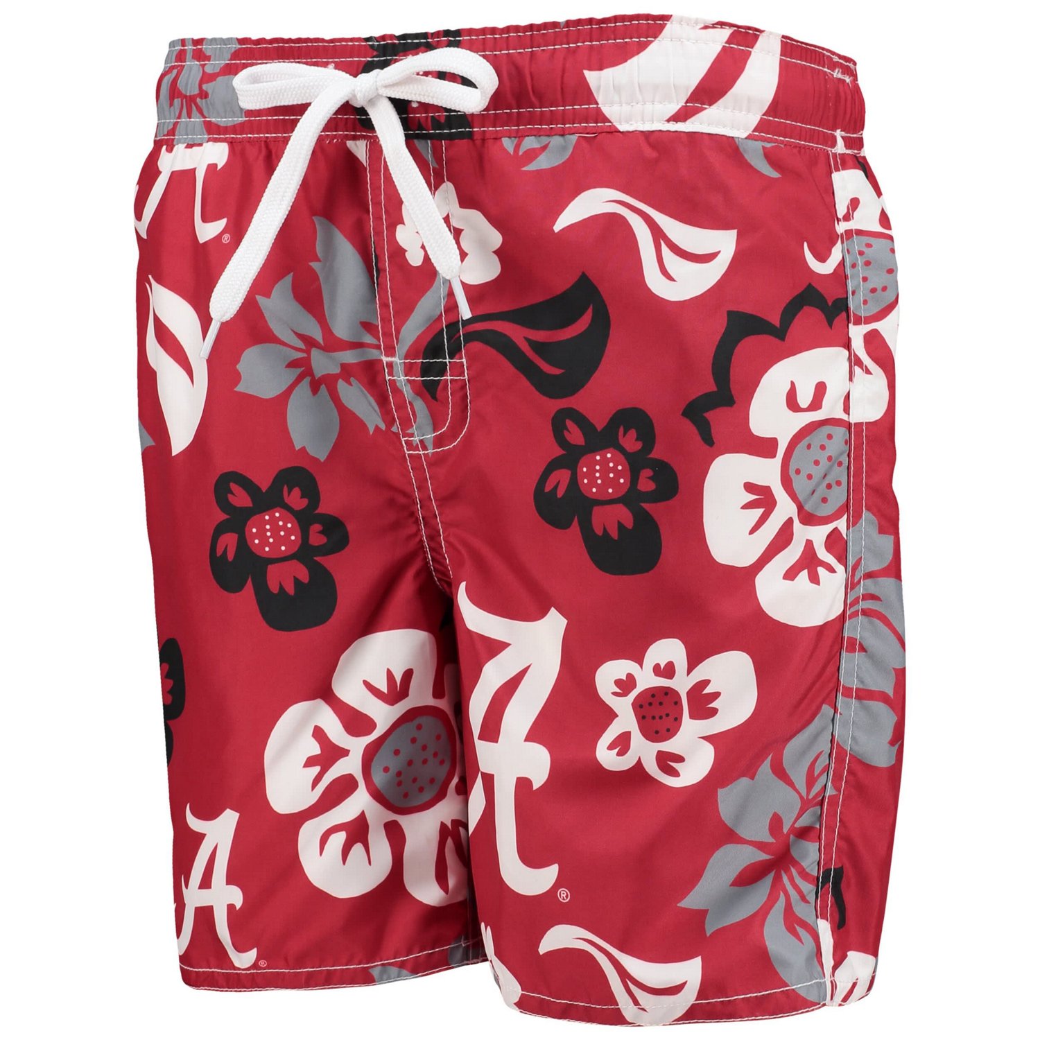 Youth Wes Willy Alabama Tide Floral Volley Swim Trunks | Academy