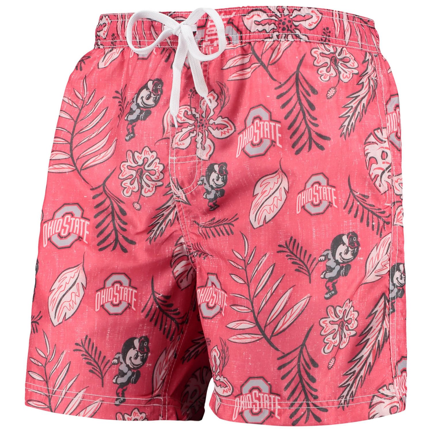 Wes Willy Ohio State Buckeyes Vintage Floral Swim Trunks | Academy
