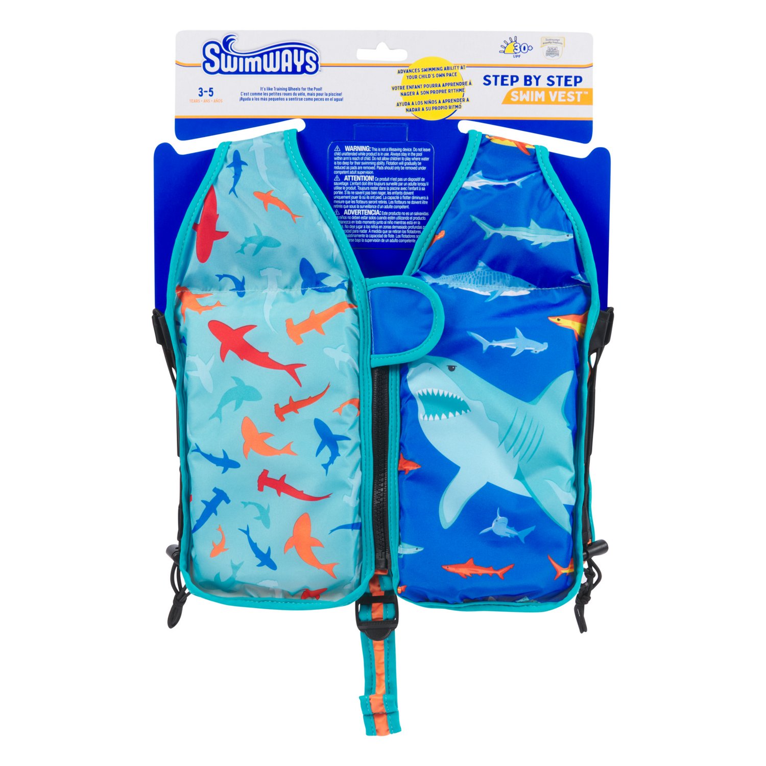 SwimWays L2S Shark Swim Vest | Academy