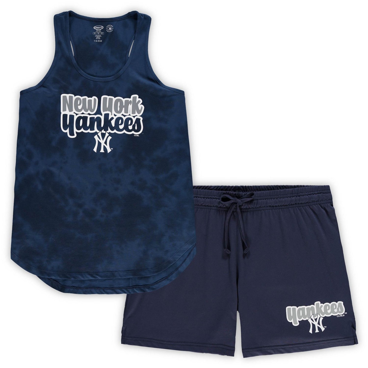 Concepts Sport New York Yankees Plus Size Cloud Tank Top Shorts Sleep ...