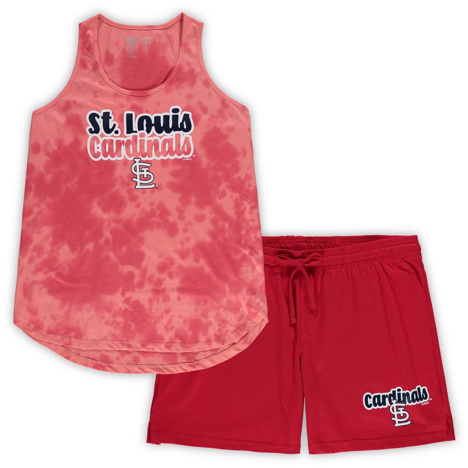 Concepts Sport St Louis Cardinals Plus Size Cloud Tank Top Shorts Sleep ...